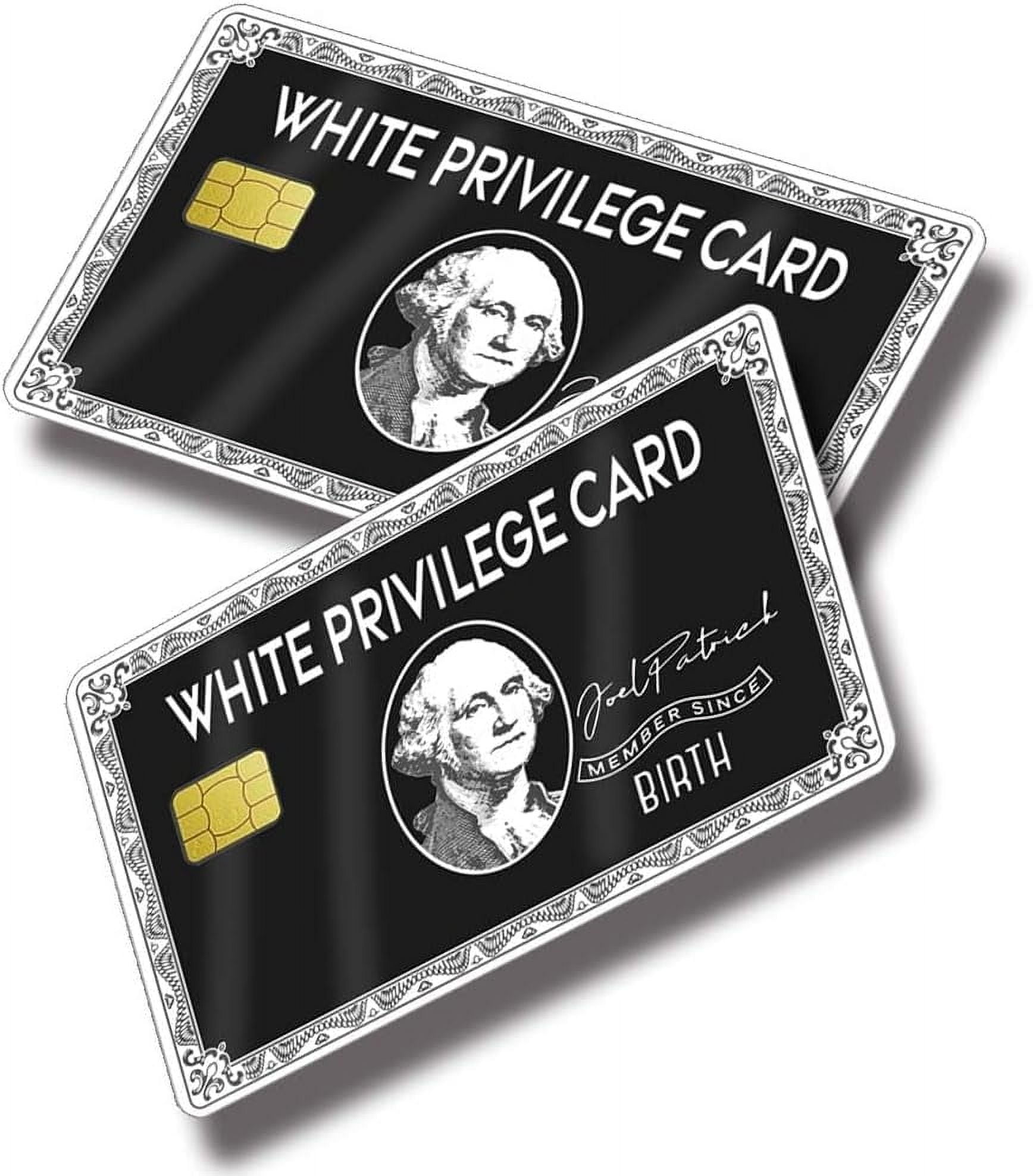 Debit Card Skin White-Privilege Sticker Cover Decal Wrap 10 Pack, Card ...