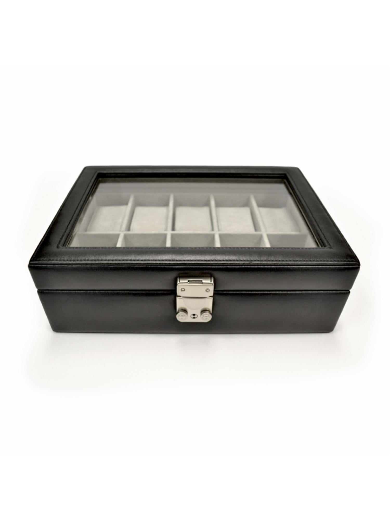 Debonair 10 Slot Watch Box - 10W x 3.25H in. - Walmart.com