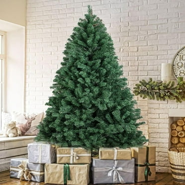 Pirecart 9FT Christmas Tree, Pre-Lit Spruce Artificial Xmas Trees w ...