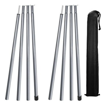 6.5 ft Adjustable Aluminum Tent Poles Kit for Tarp, Ultralight ...
