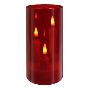 Flameless Candles & LED Candles | Red - Walmart.com
