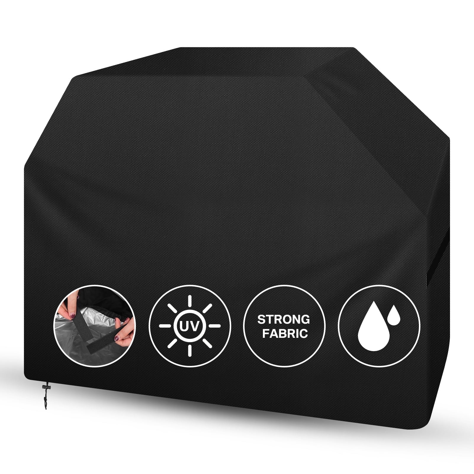 Debonair Heavy Duty BBQ Grill Cover 58" Durable 420D Nylon Fabric, Fits ...