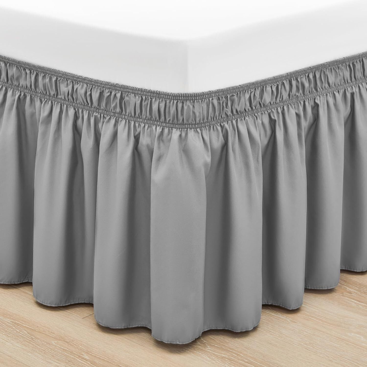 Debonair Wrap Around Ruffled Bed Skirt 15 Inch for Full Size Beds ...
