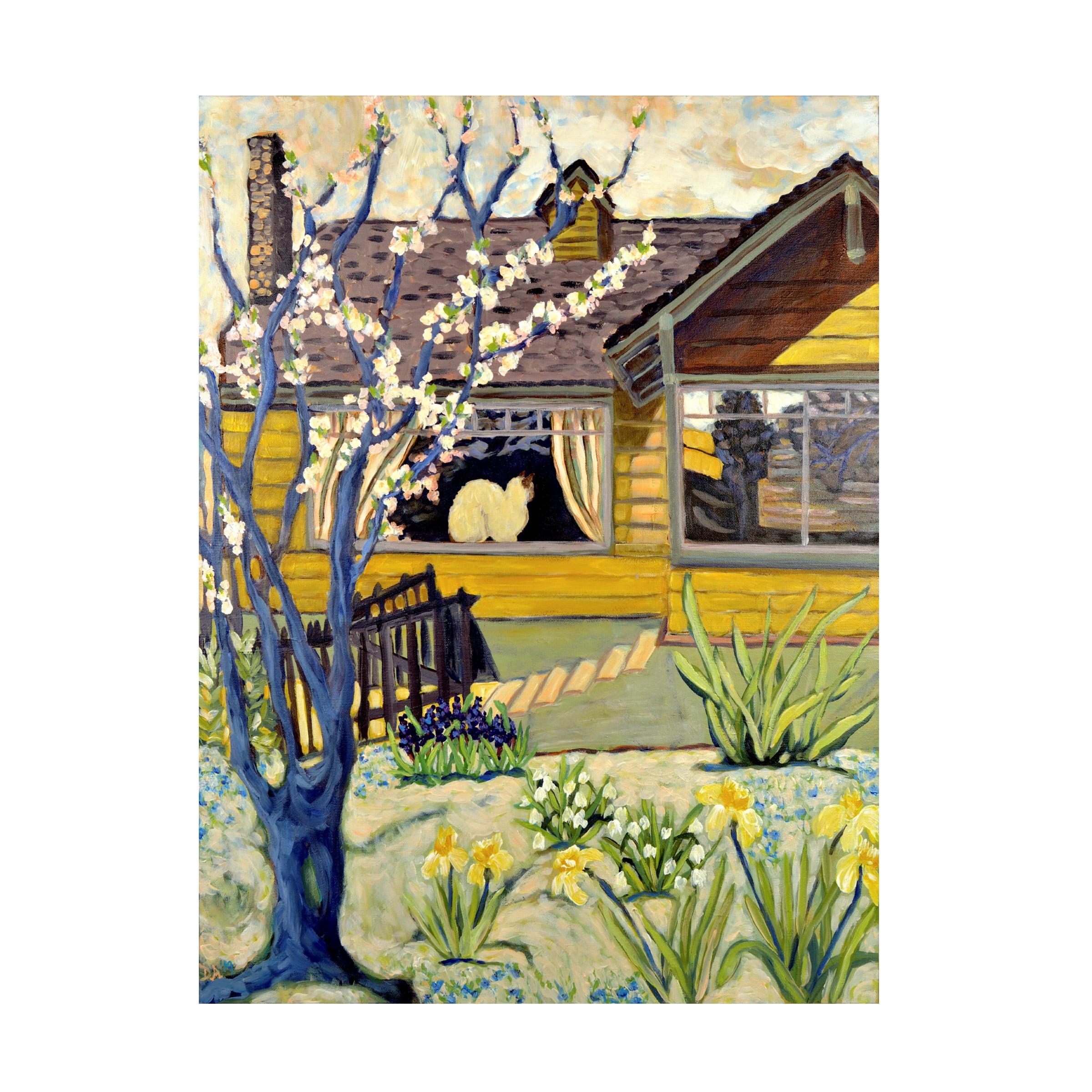 Deborah Eve Alastra 'Yellow House' Canvas Art - Walmart.com