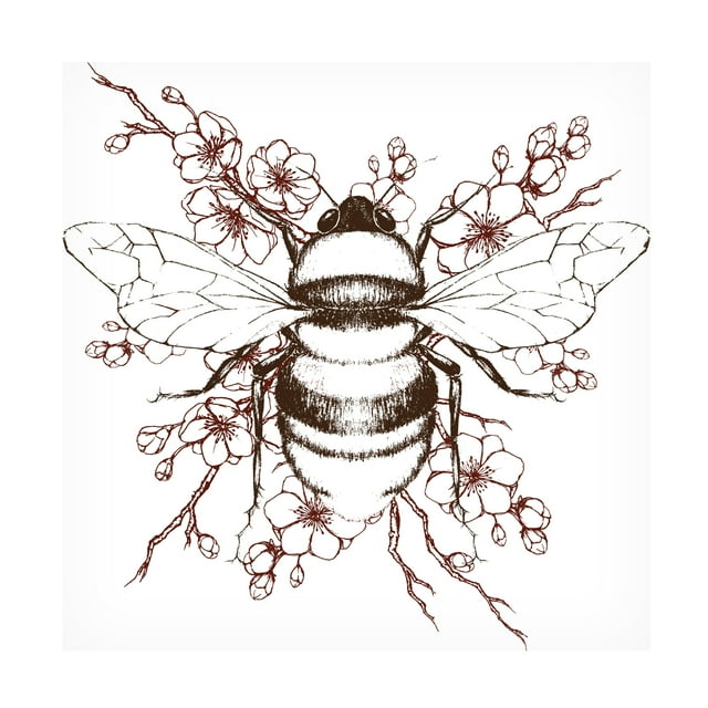 Deborah Knudson 'Bee Blossom' Canvas Art - Walmart.com