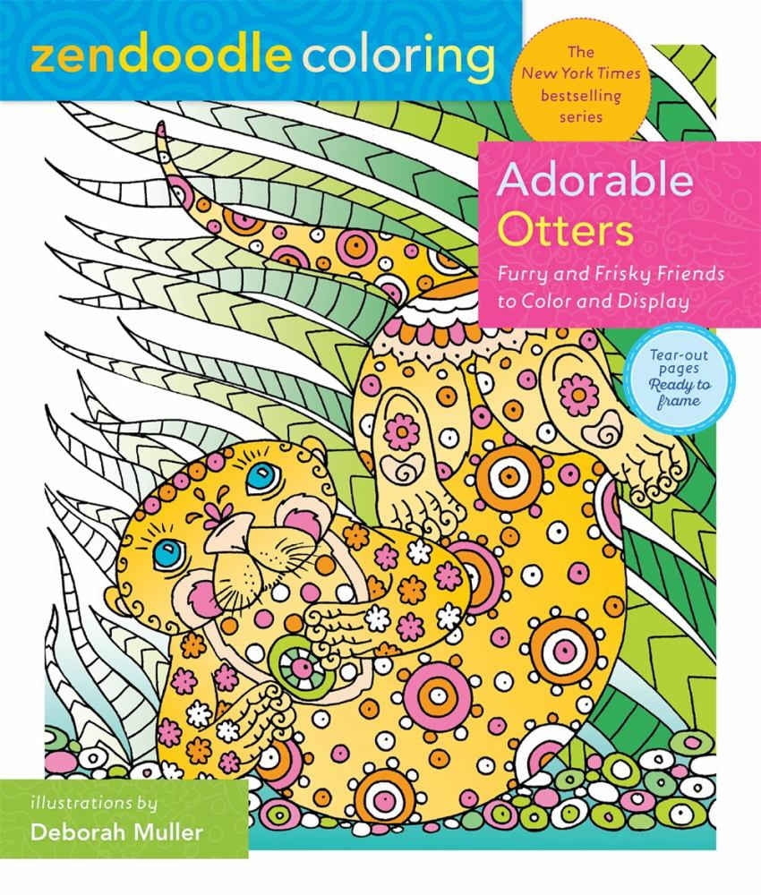 Deborah Muller: Zendoodle Coloring: Adorable Otters: Furry and Frisky ...