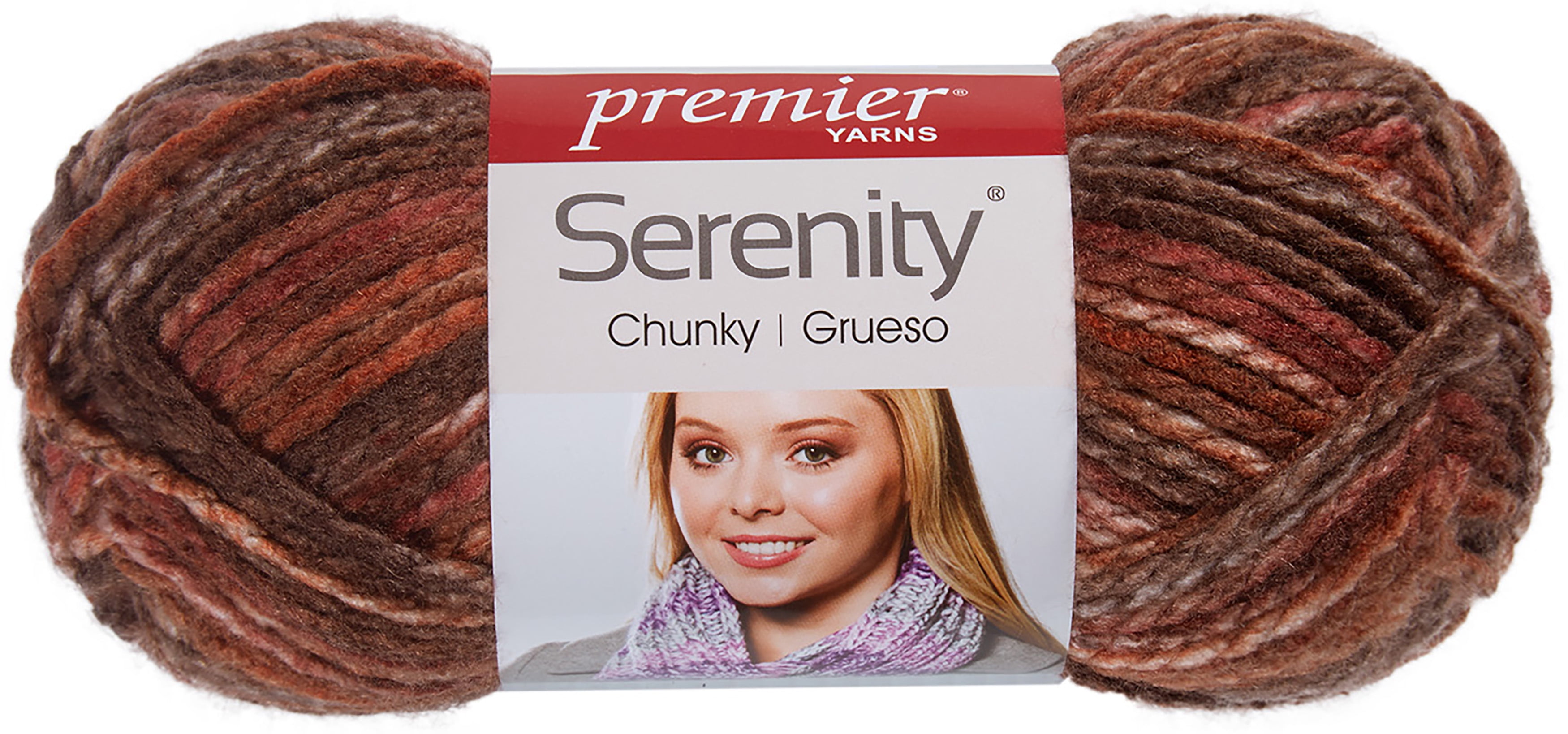 Deborah Norville Collection Serenity Chunky Yarn -Chocolate, Pk 3 ...