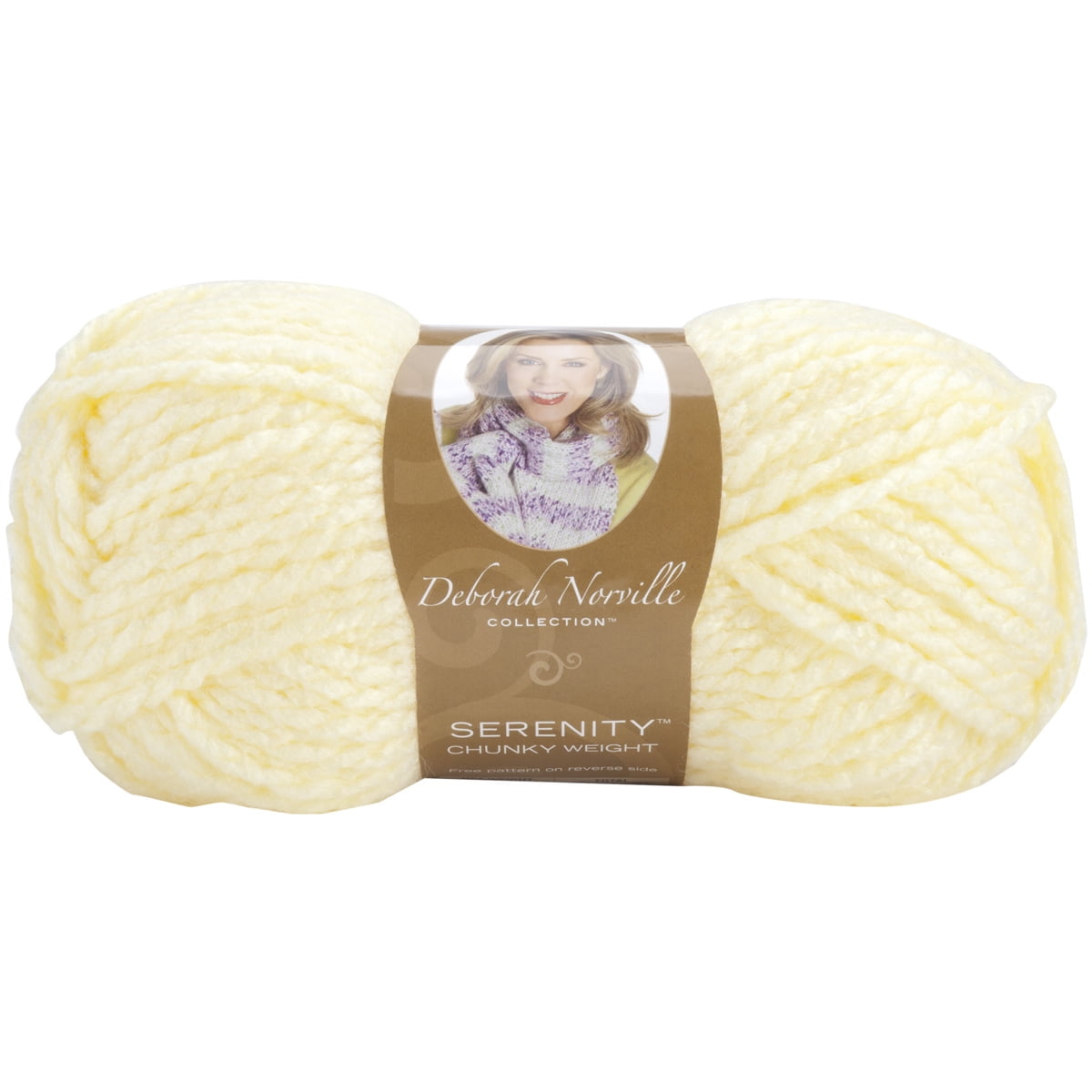 Deborah Norville Collection Serenity Chunky Solid Yarn-Baby Yellow ...
