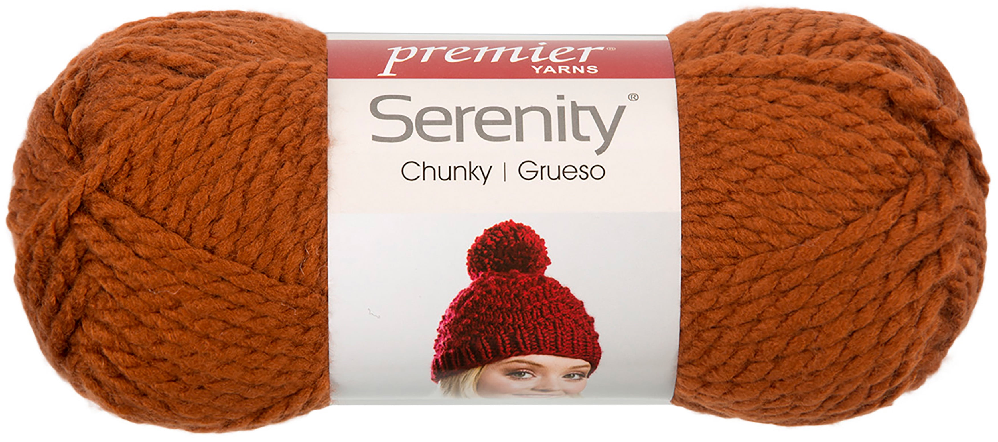 Deborah Norville Collection Serenity Chunky Solid Yarn-Rust, Pk 3 ...