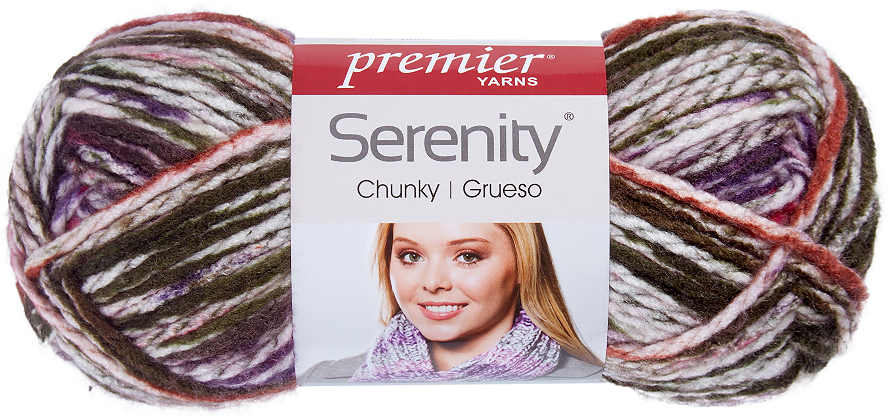 Deborah Norville Collection Serenity Chunky Variegated Yarn-Leaves ...