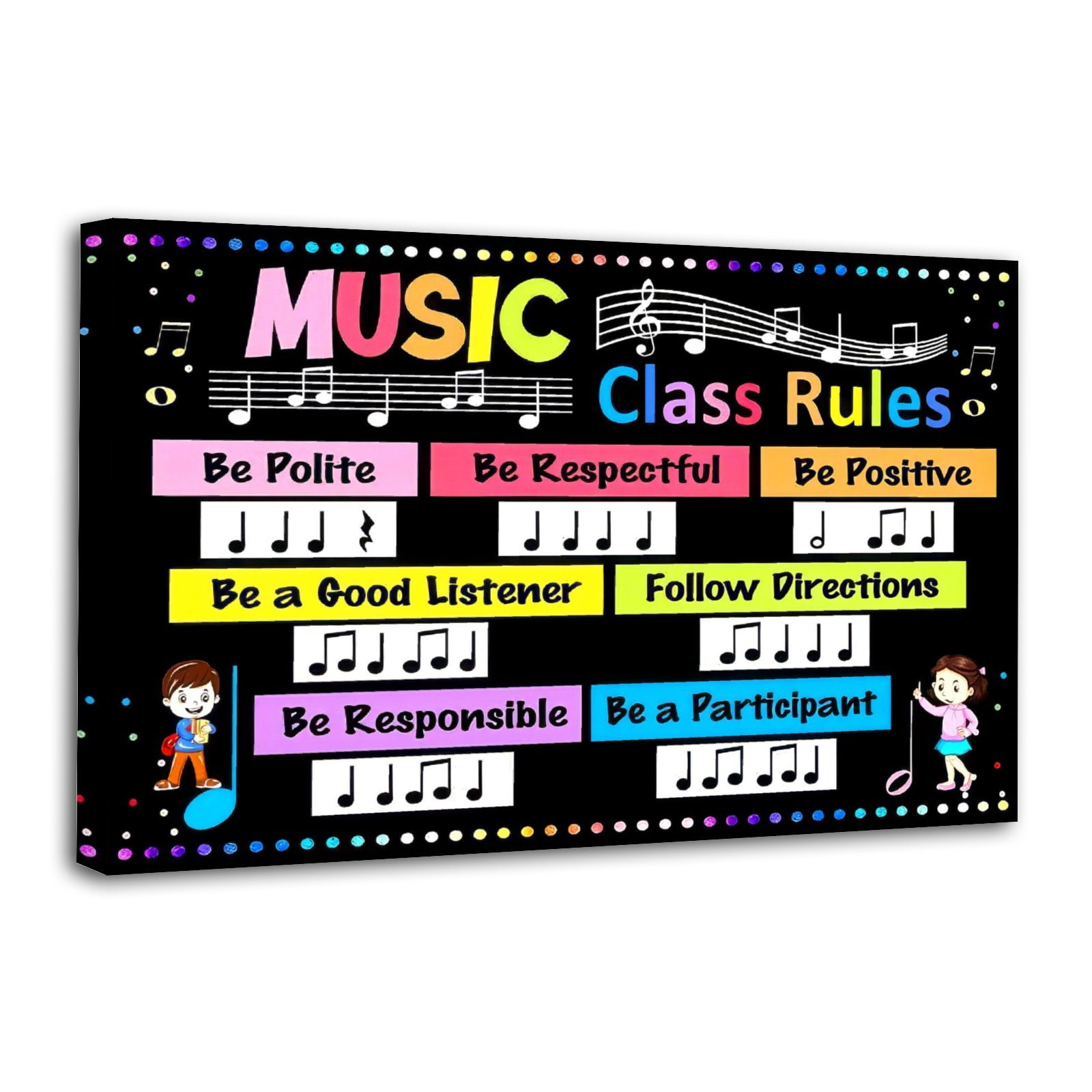 Debra Benn Teacher Music Class Rules Picture Print Wall Art Poster ...