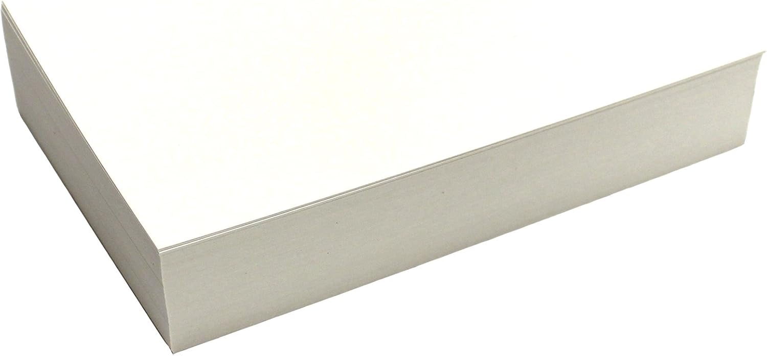 Debra Dale Designs - Blank Unruled 5 x 8 Index Cards - White - 100 ...