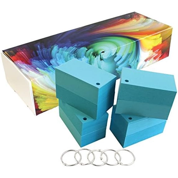 Debra Dale dESIGNS - 560 sMALL bLANK sTUDY fLASH cARDS - sINGLE hOLE ...