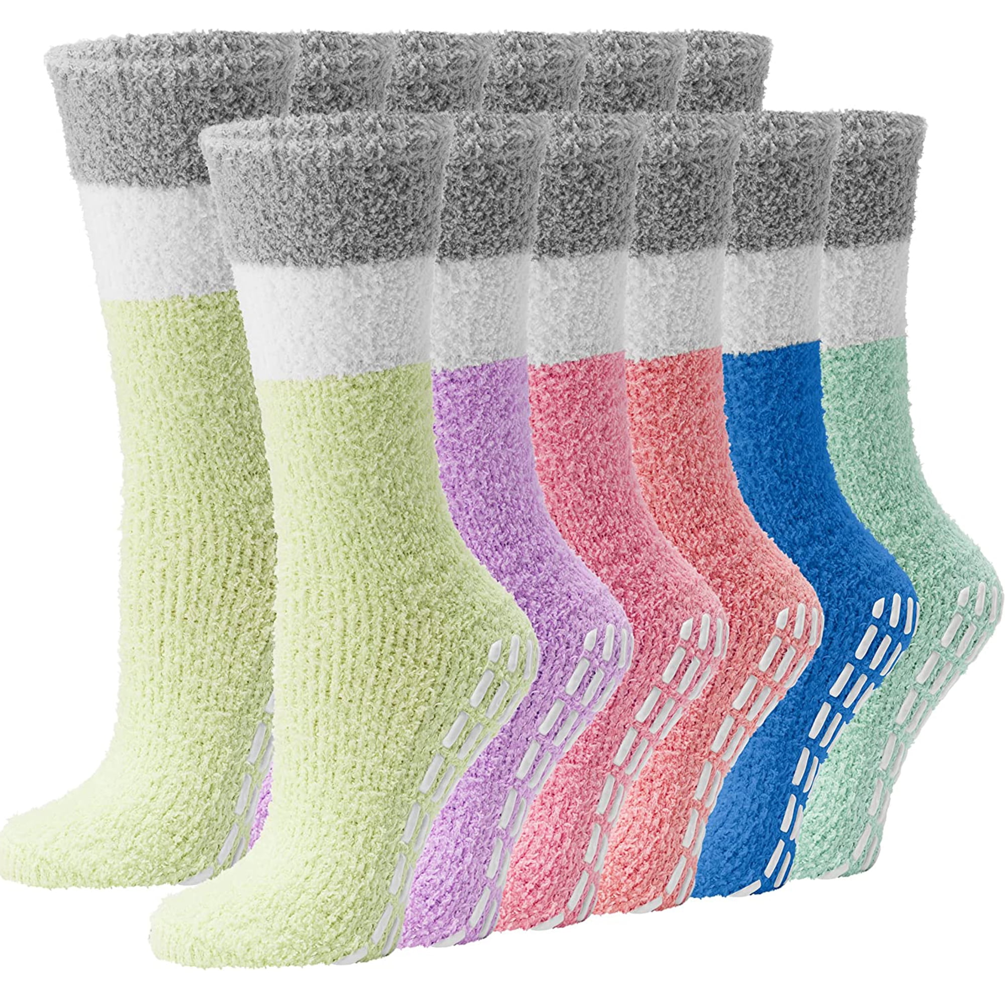 Debra Weitzner Fuzzy Socks for Women Non-Slip Warm and Cozy Winter ...