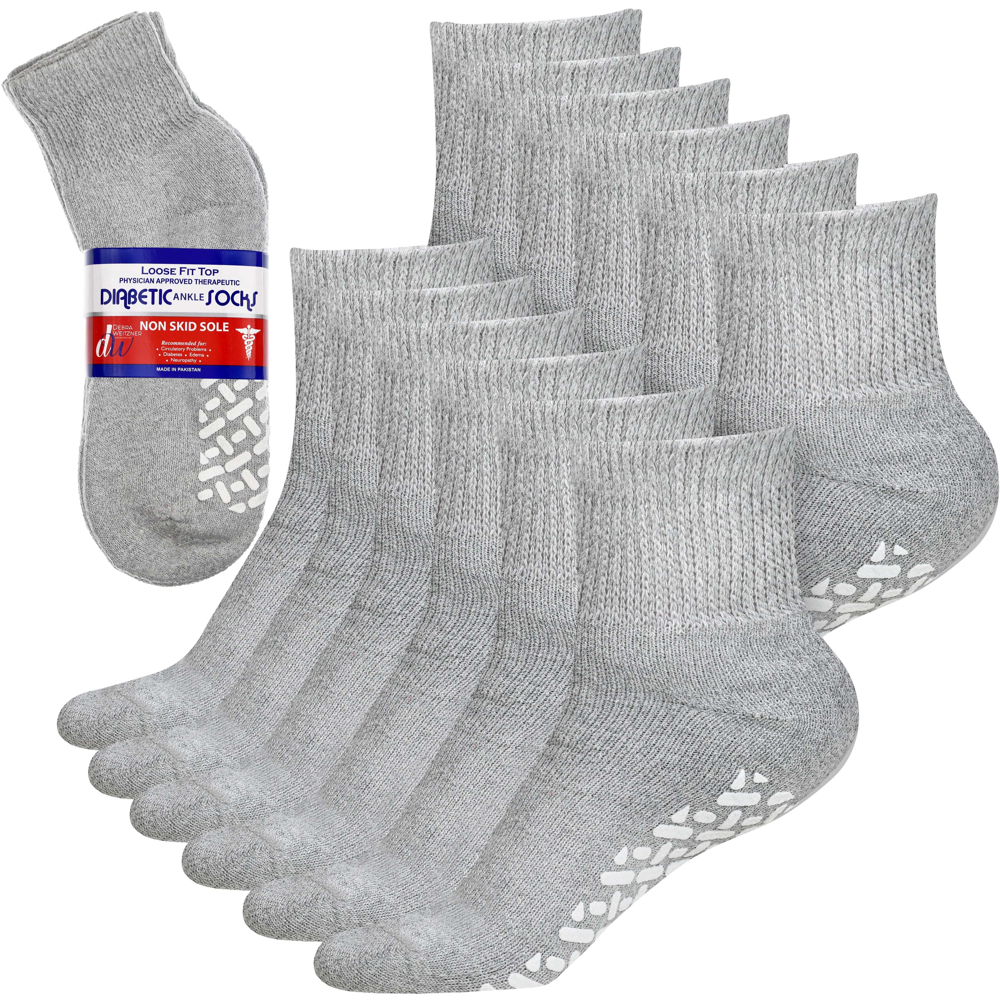 Debra Weitzner Non-Binding Loose Fit Sock - Non-Slip Diabetic Socks for ...