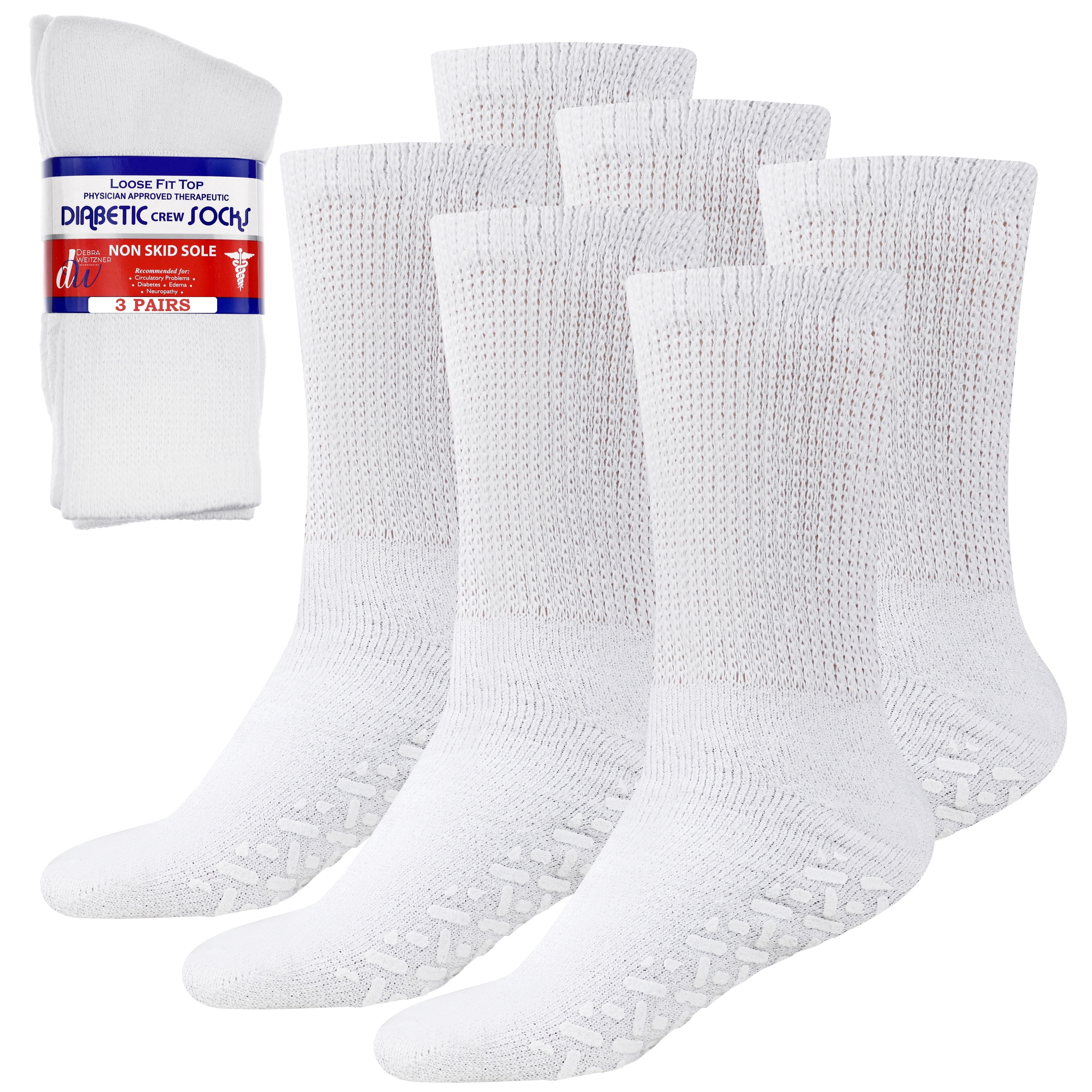 Debra Weitzner Non-Binding Loose Fit Sock - Non-Slip Diabetic Socks for ...