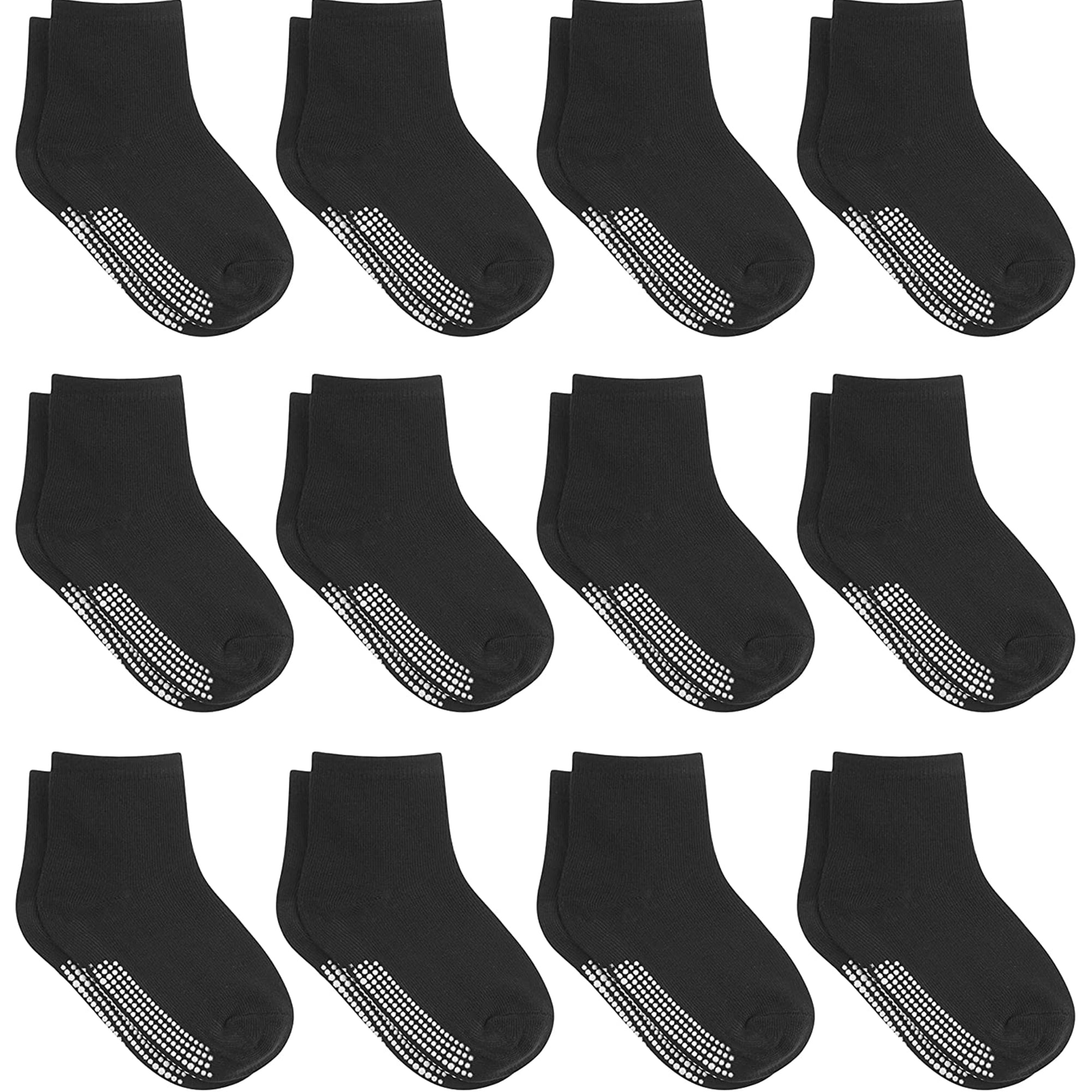Debra Weitzner Non-Slip Toddler Socks With Grips for Baby Boys and Girls - Anti-Slip Crew Socks ...