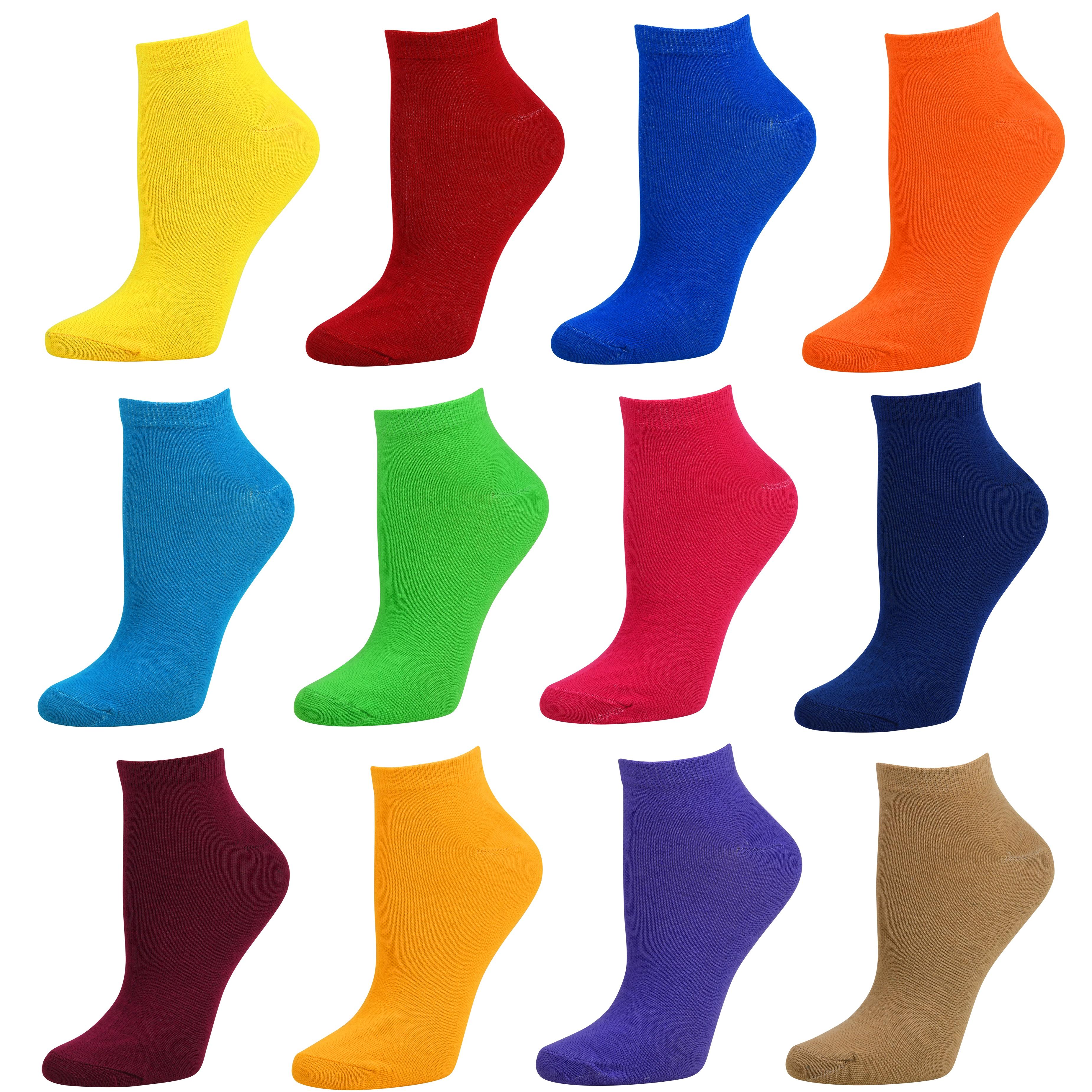 Debra Weitzner Womens Low Cut Ankle Socks No Show Colorful Pattern Fun