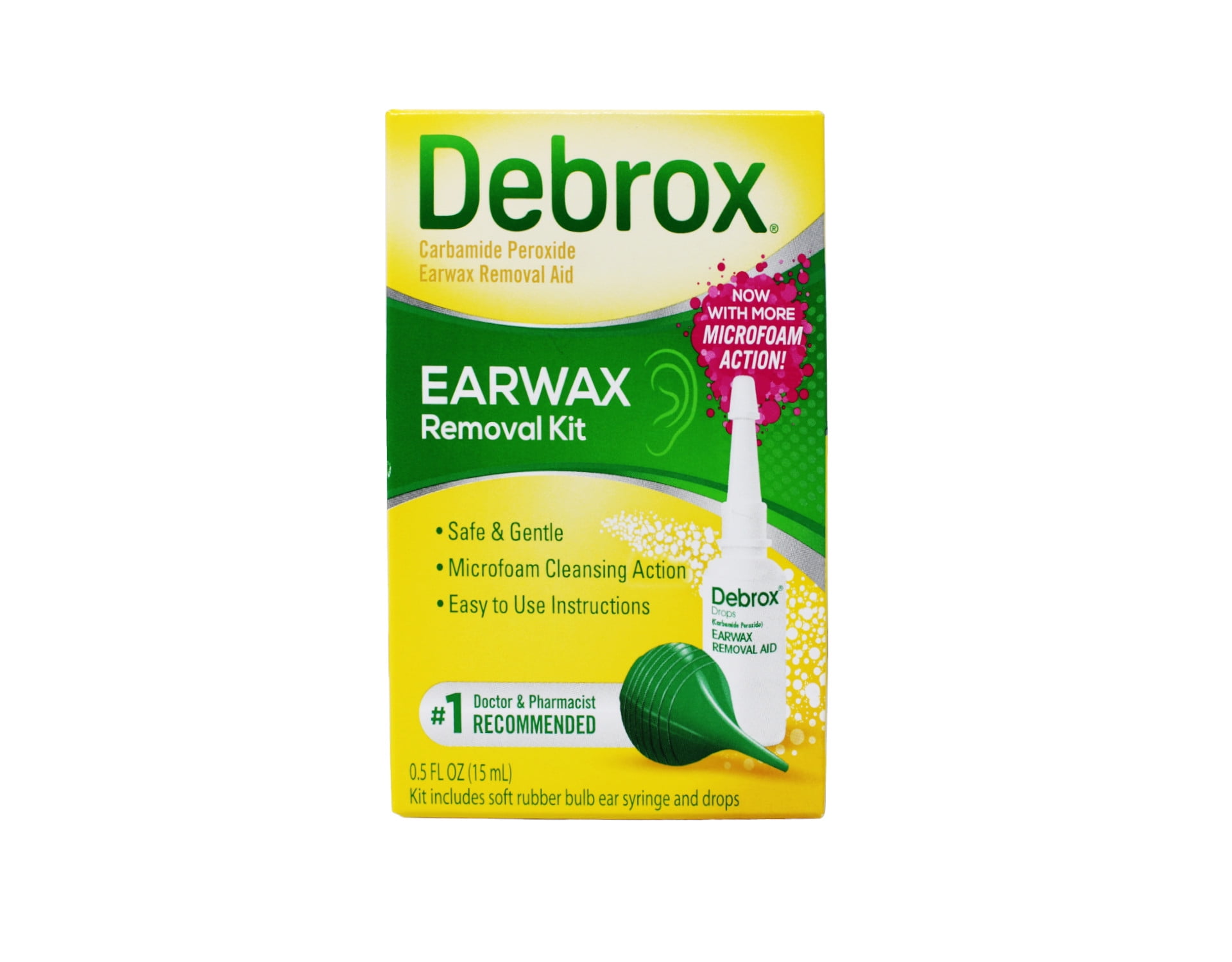 Debrox Earwax Removal Kit with Earwax Removal Drops and Ear Syringe ...