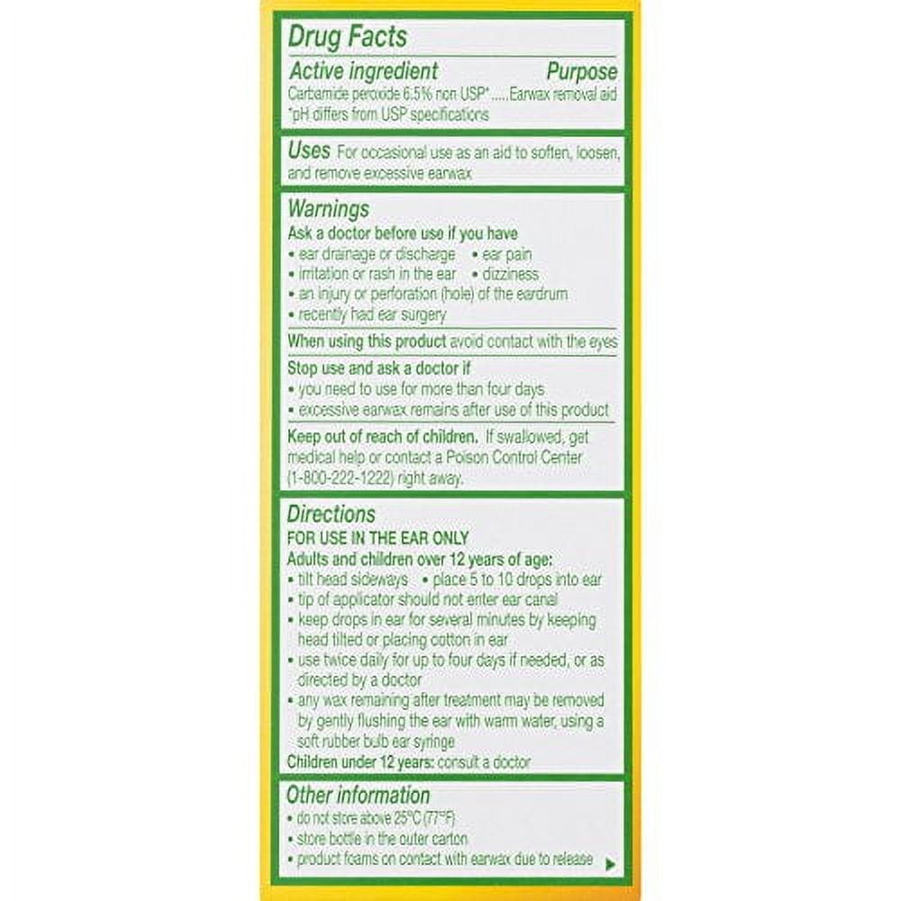 Debrox Earwax Removal Aid, 0.5 oz Earwax Removal Drops | Pack of 3 ...