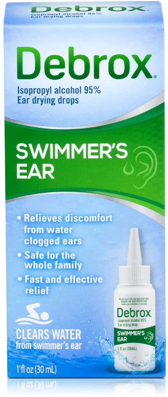 Debrox Swimmer's Ear Drying Drops for Adults & Kids, 1 Fl Oz (Pack of 1 ...