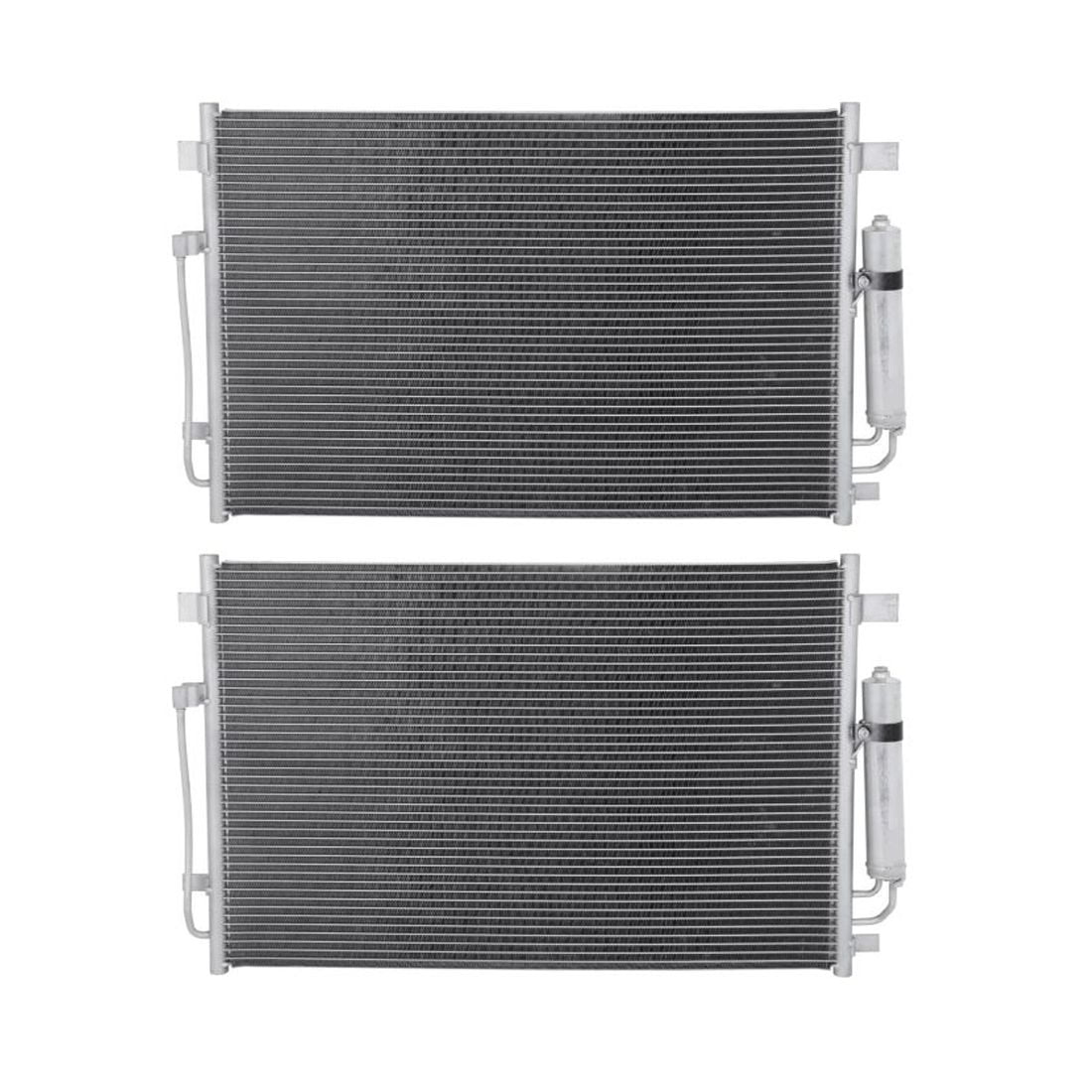 Debrroce 2 Pieces - A/C Air Conditioning Air Conditioning Condenser ...