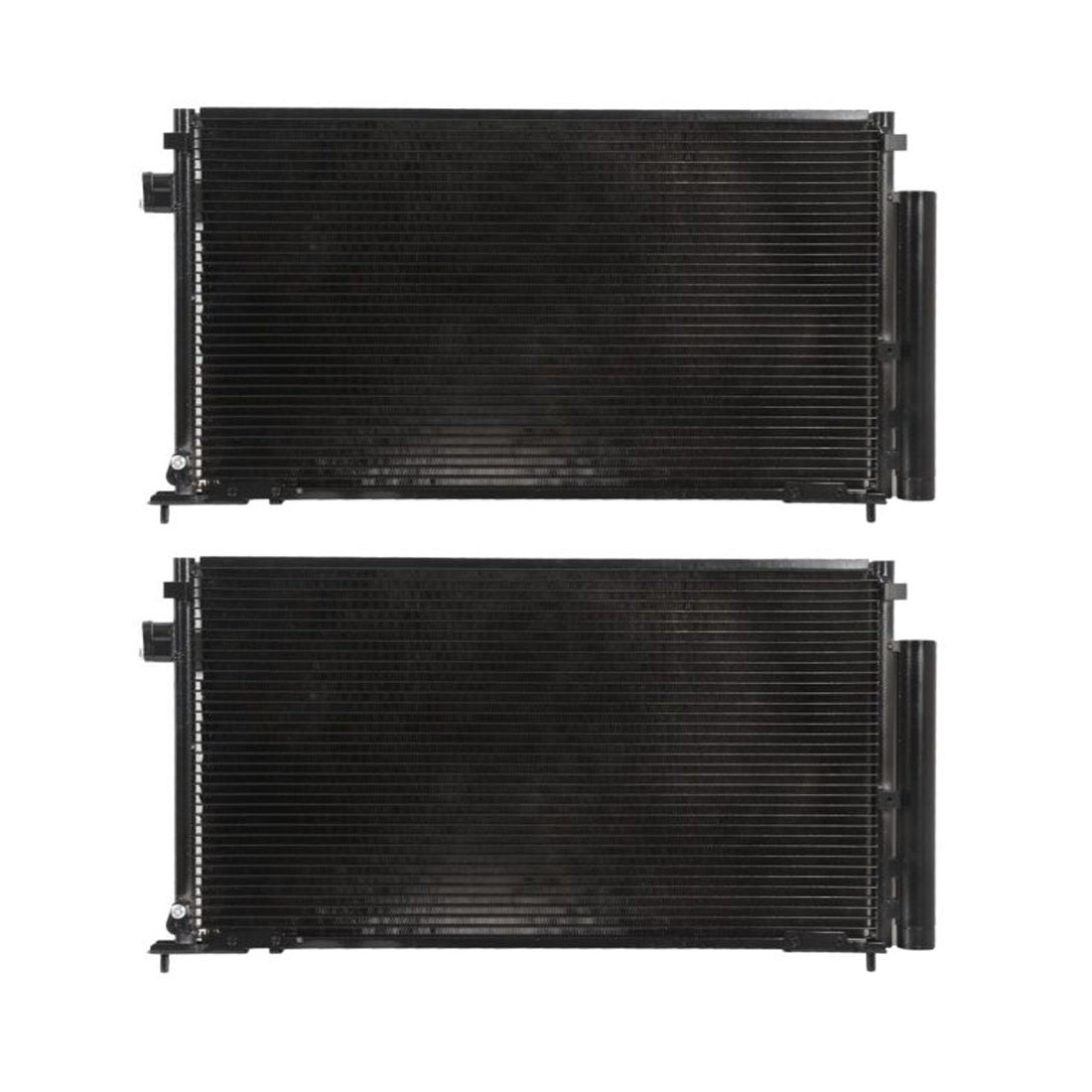 Debrroce 2 Pieces - A/C Air Conditioning Condenser Front Side Aluminum ...