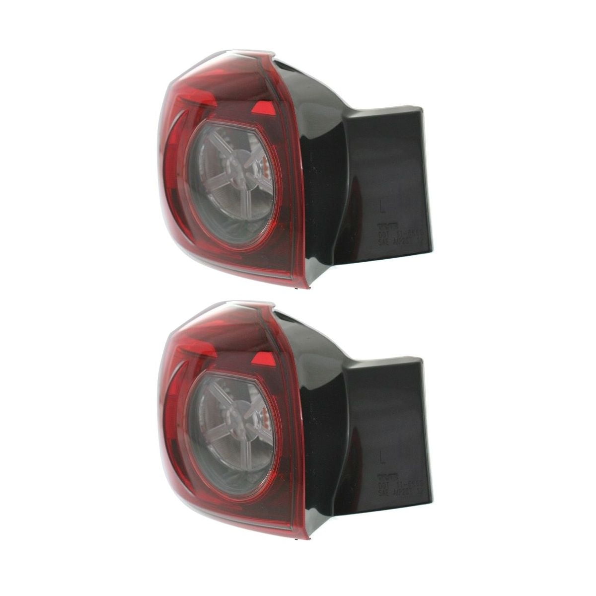Debrroce 2 Set of - Tail Light Bulb Left Outer Side Clear Red Lens Bulb ...
