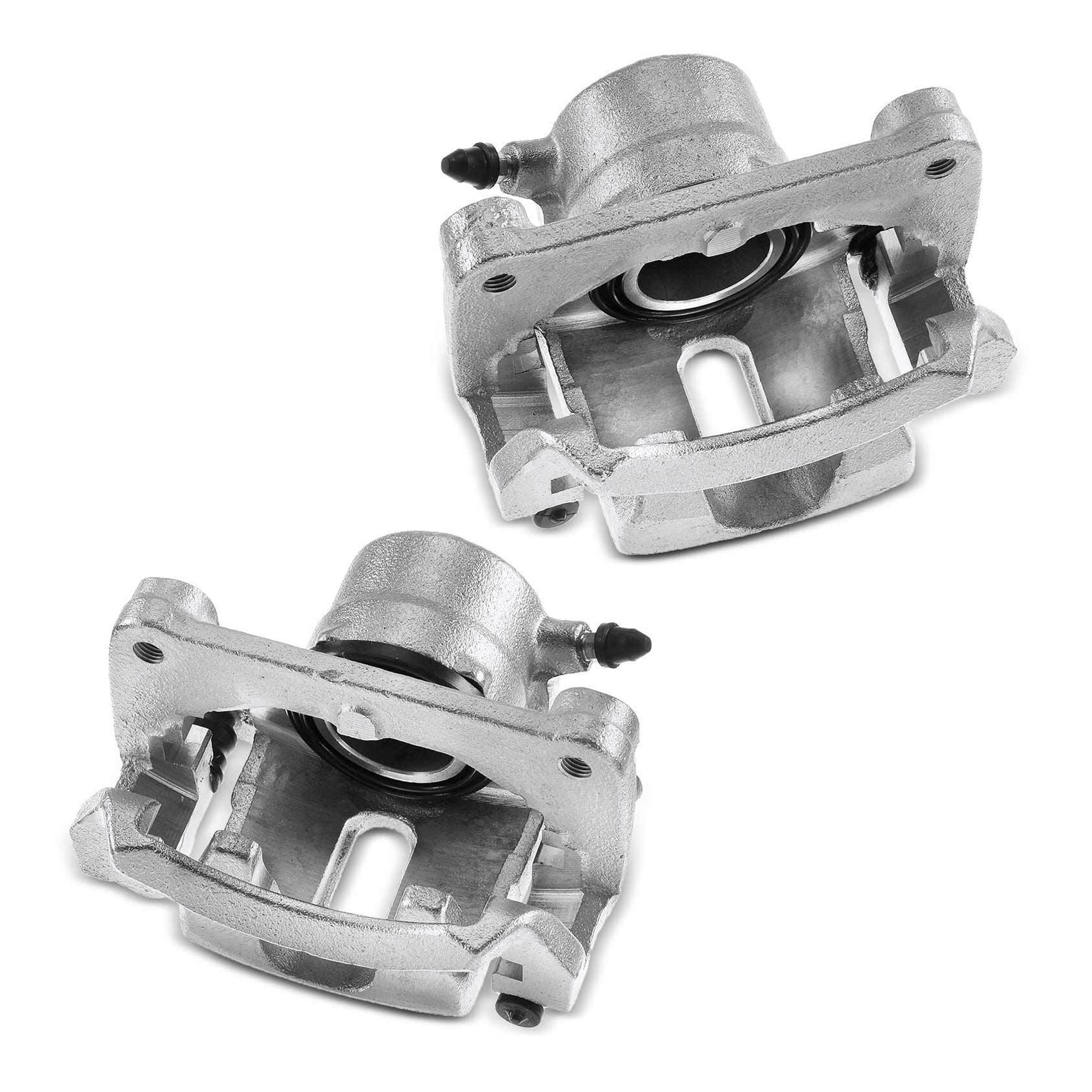 Debrroce 2pcs Disc Brake Caliper Assembly Set Front Left Right Steel Metallic 1-Piston with ...