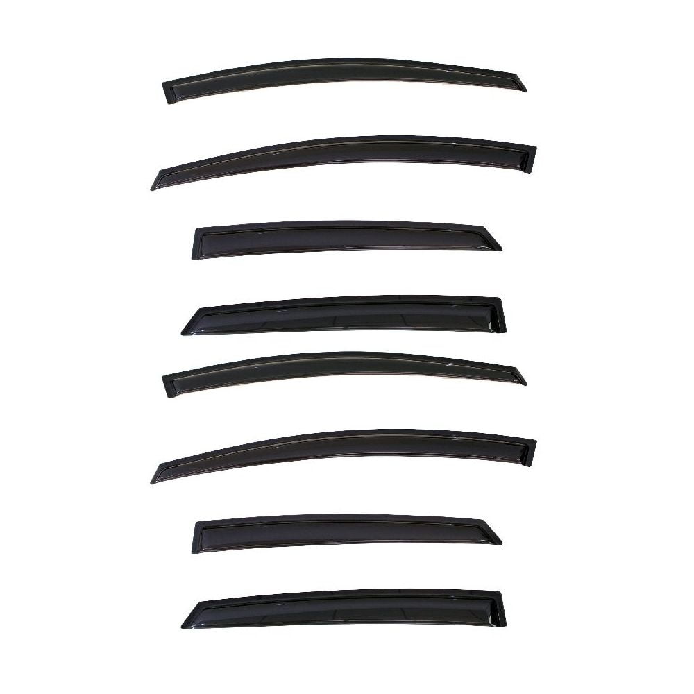 Debrroce 8 Pieces - Sun Rain Wind Deflectors Door Window Visors Outside ...