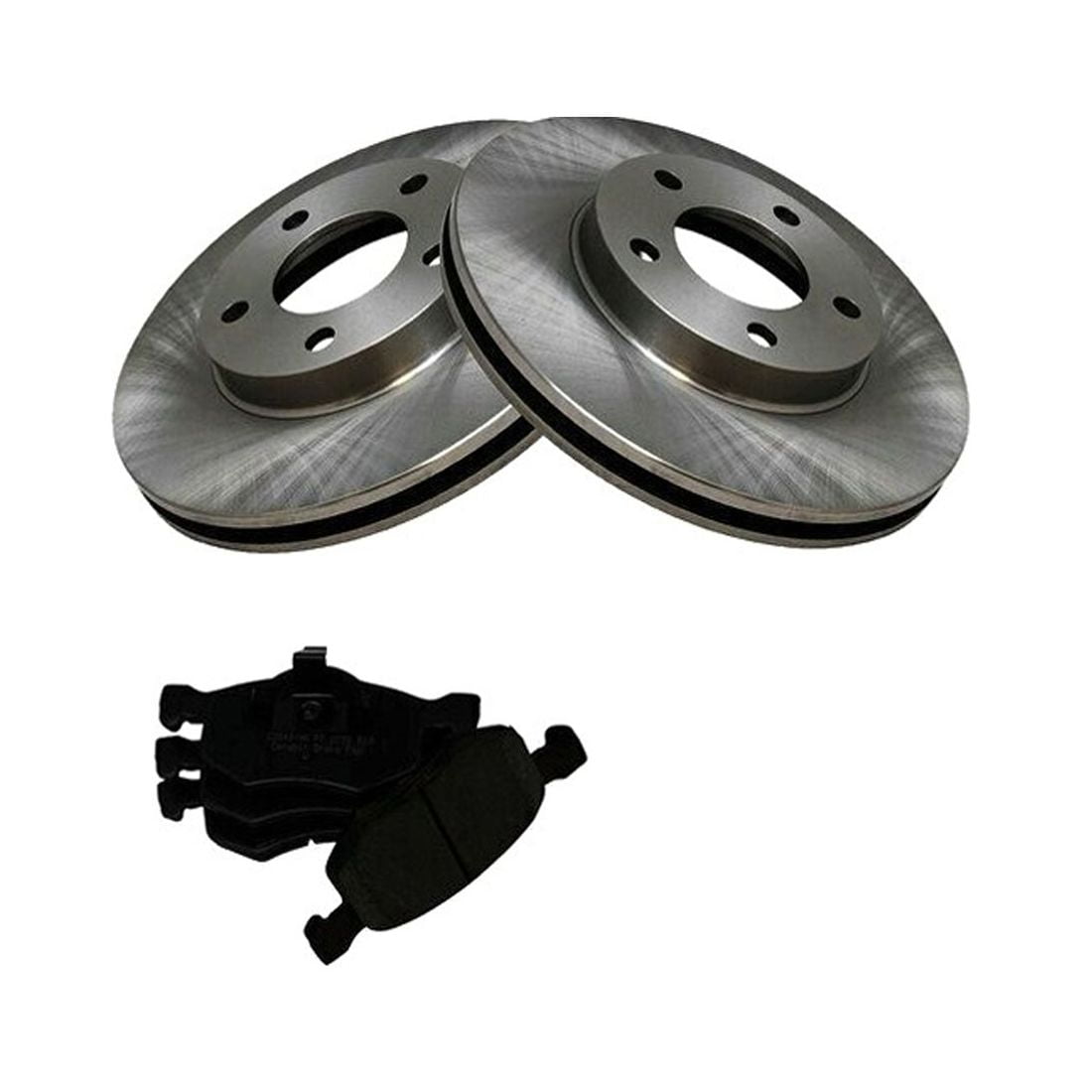 Debrroce Front Brake Pad and Rotor Kit 5 Lug Non-Directional Surface ...