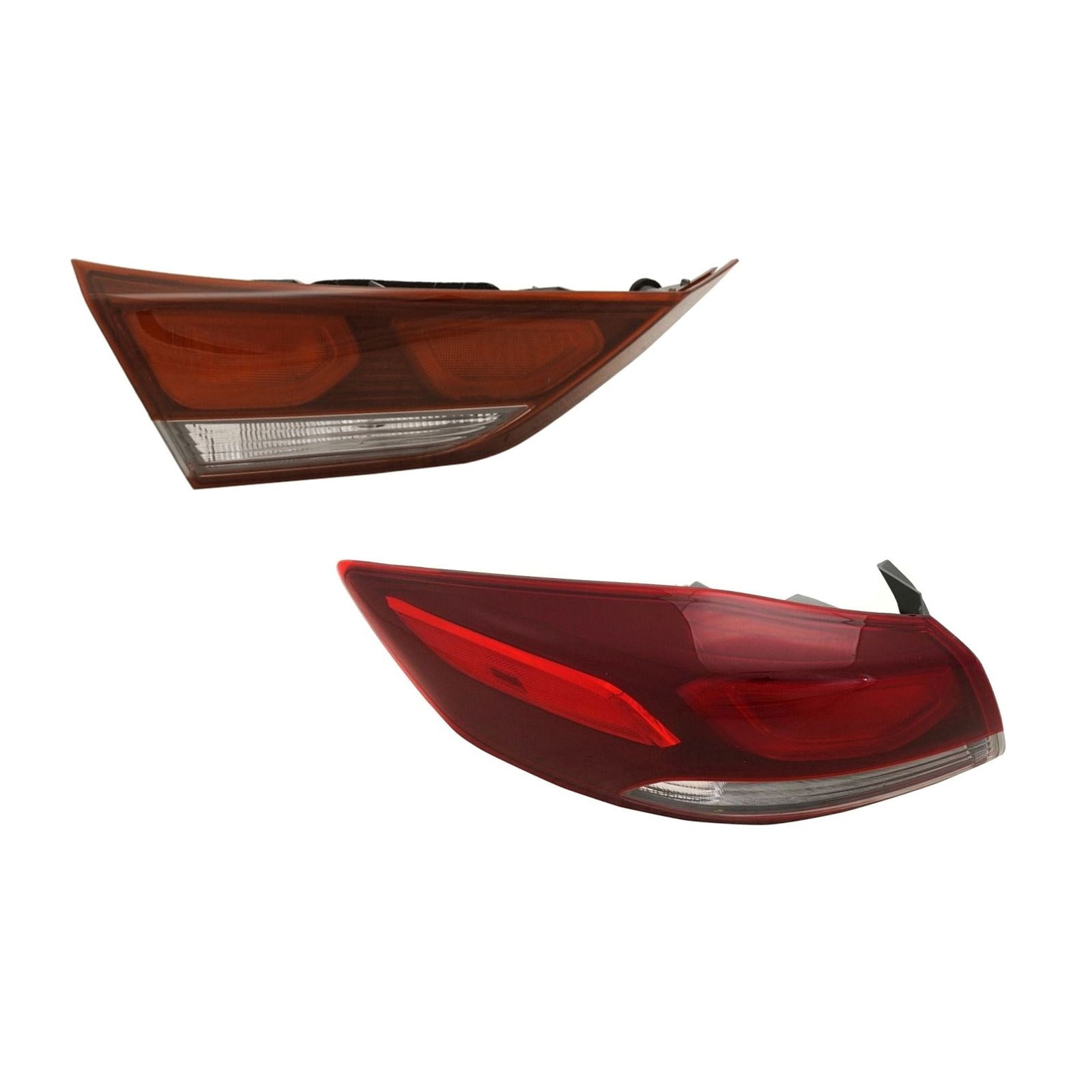 Debrroce Tail Light Set of 2 Left Driver & Passenger Side Inner Clear ...
