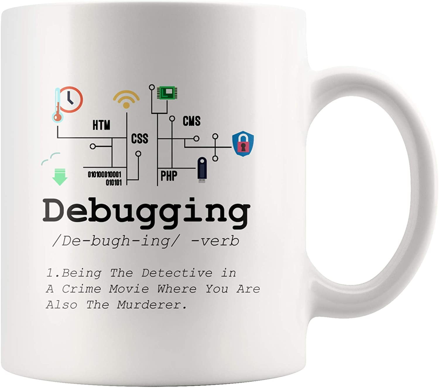 Debugging Definition Mug Funny It Programming Coding Code Programmer