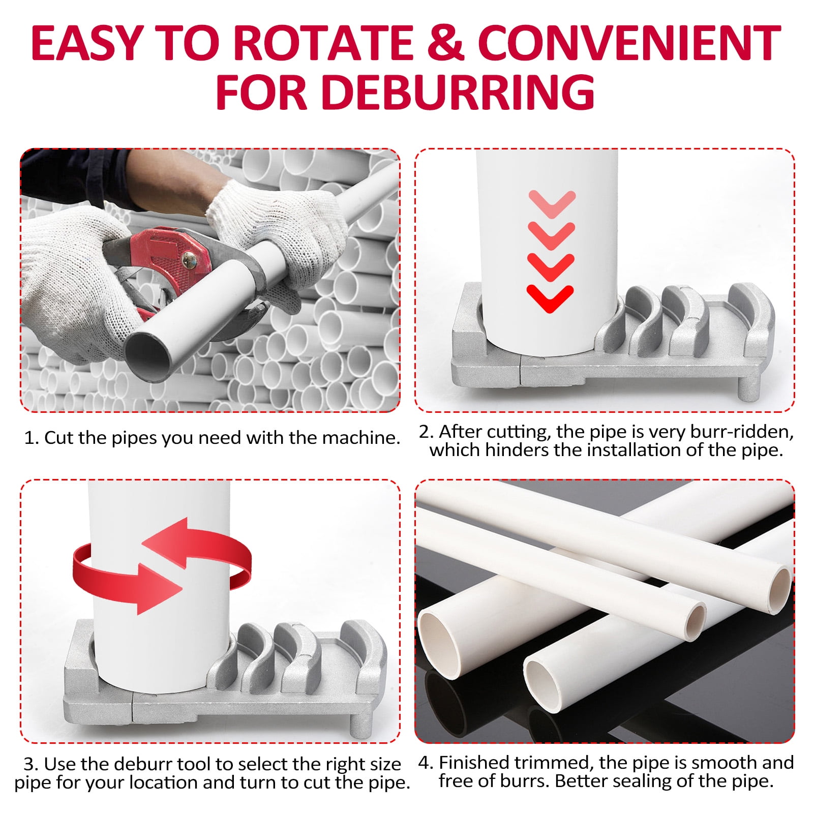 Deburring Deburring Tool For PVC Pipe Plumbing Tools, Professional ...