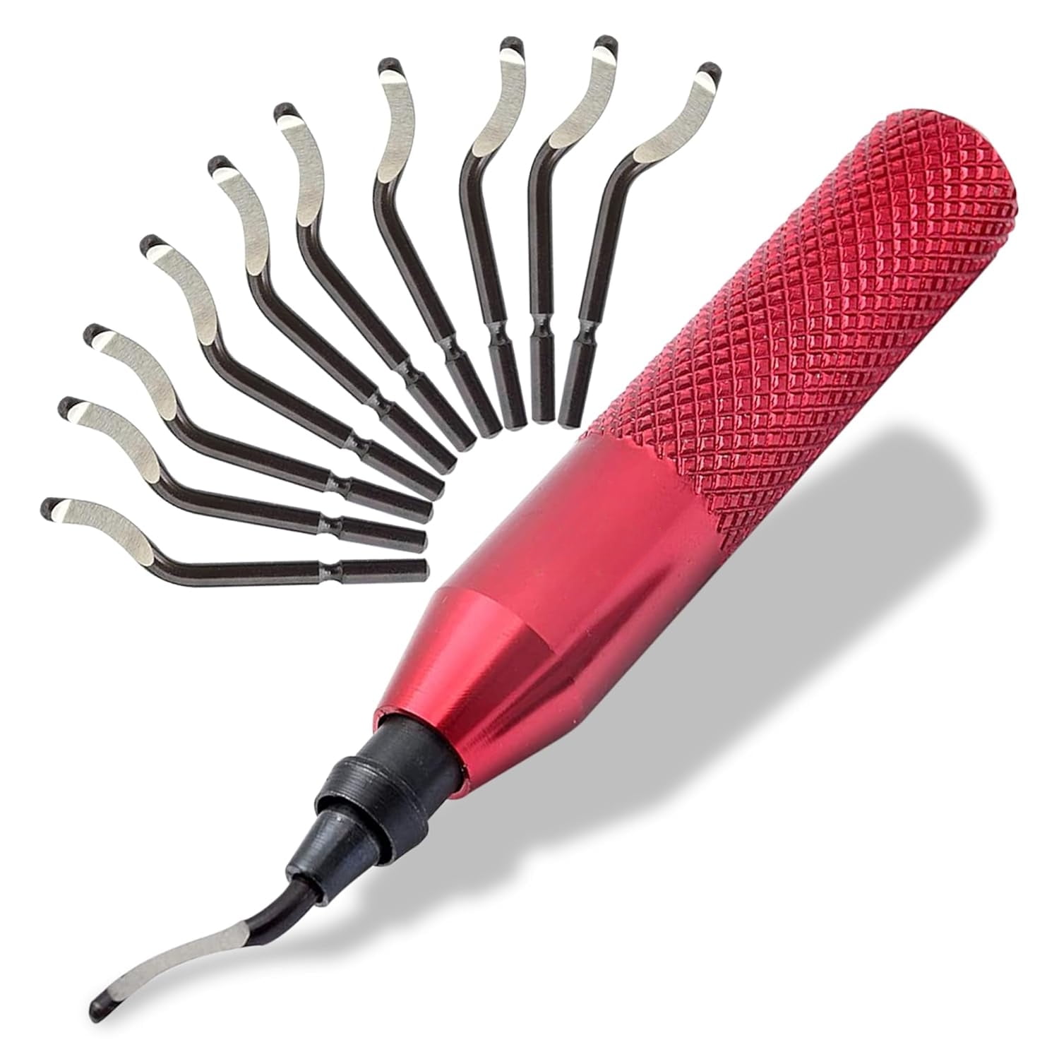 Deburring Tool with High Speed Steel Swivel Blades - Works on Metal ...