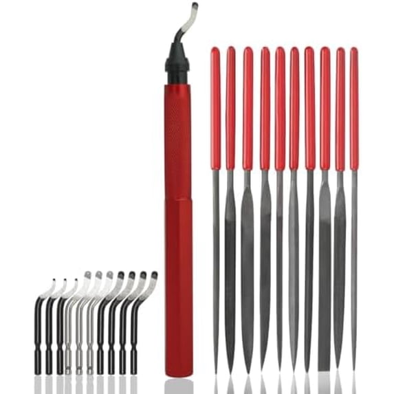 Deburring Tool Kit,10Pcs File, Handle Deburring Tool for Copper Pipes ...