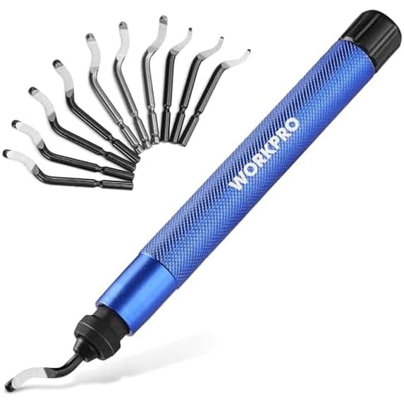 Deburring Tool with 11 Extra Swivel - 360 Rotary Deburring Tool for ...