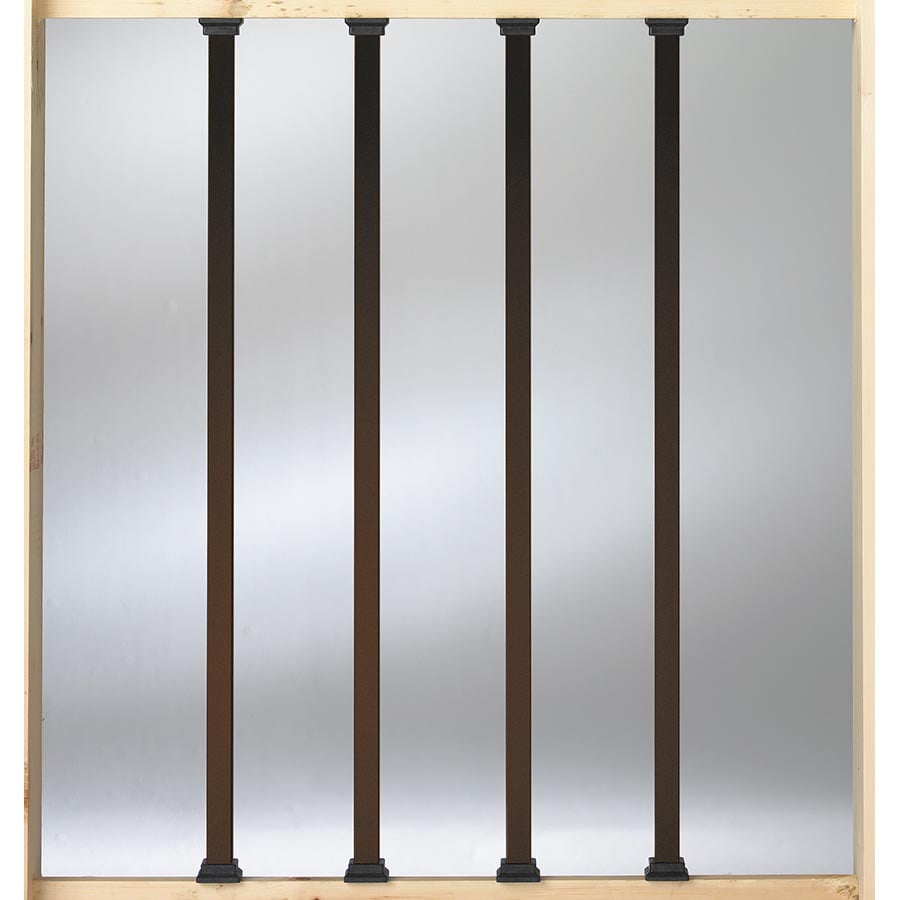 Deckorators Estate 32in Aluminum Balusters 10-Pack, Weathered Brown ...