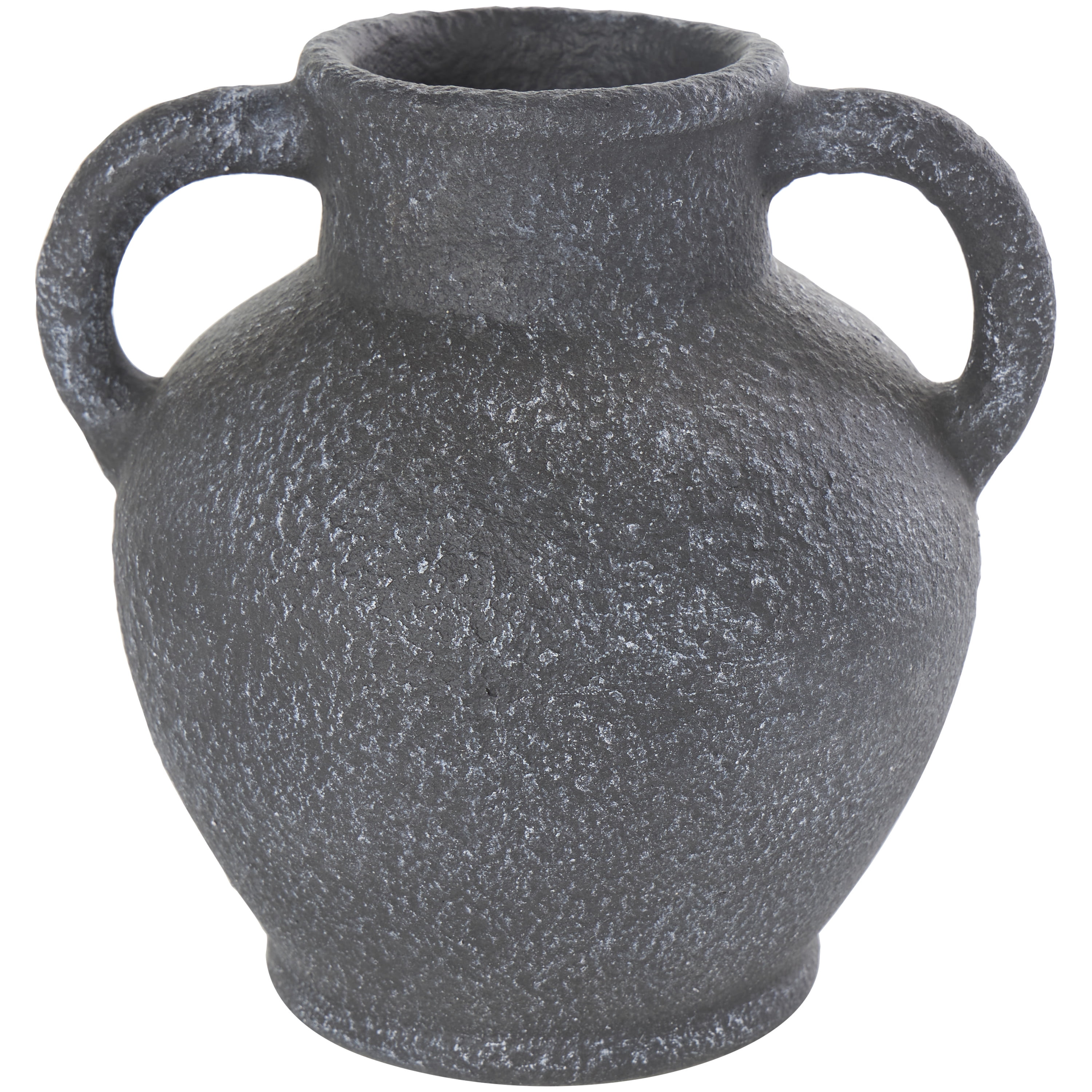 DecMode 10 Textured Whitewashed Black Ceramic Vase - Walmart.com