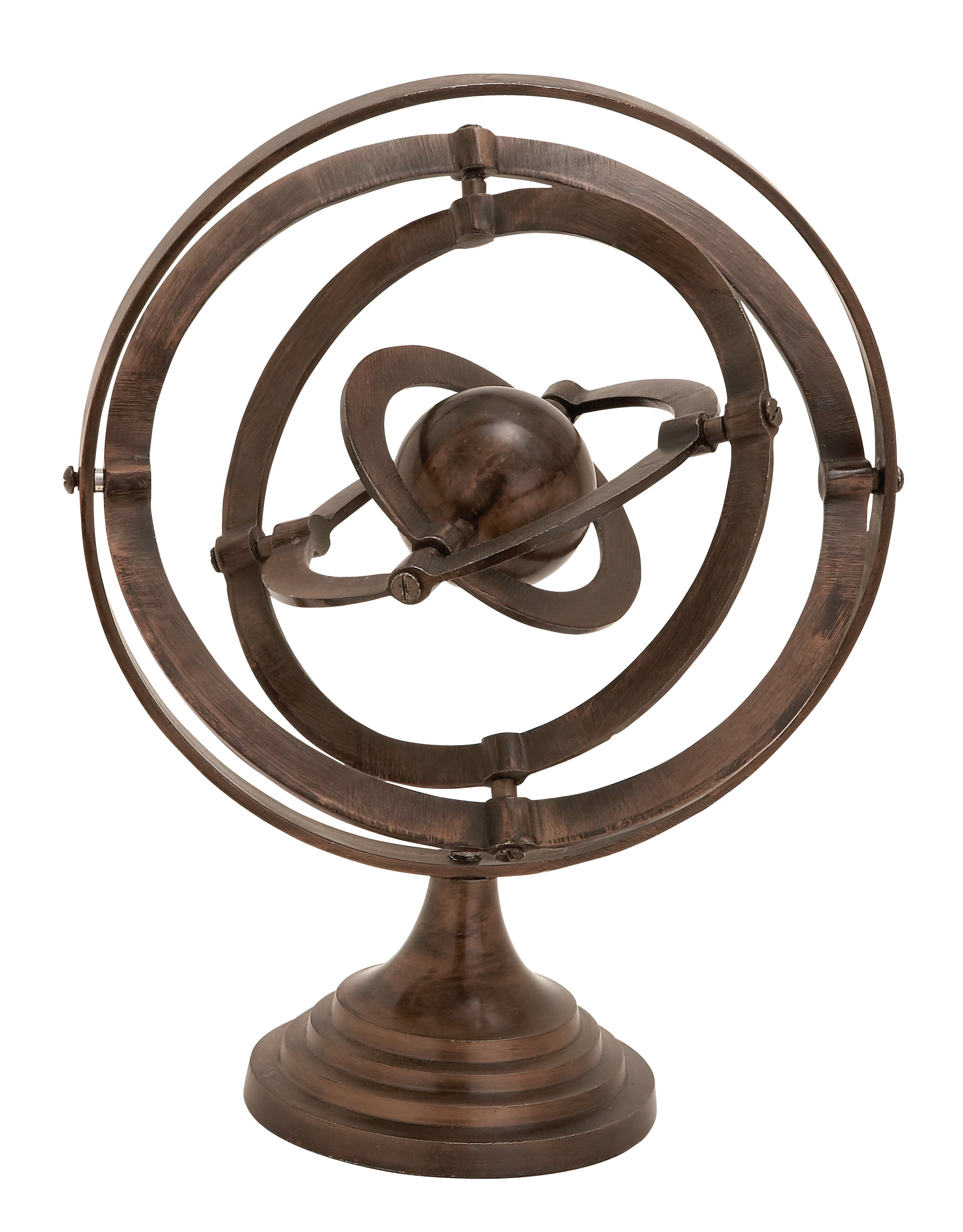 DecMode 12" Armillary Copper Compass Globe - Walmart.com
