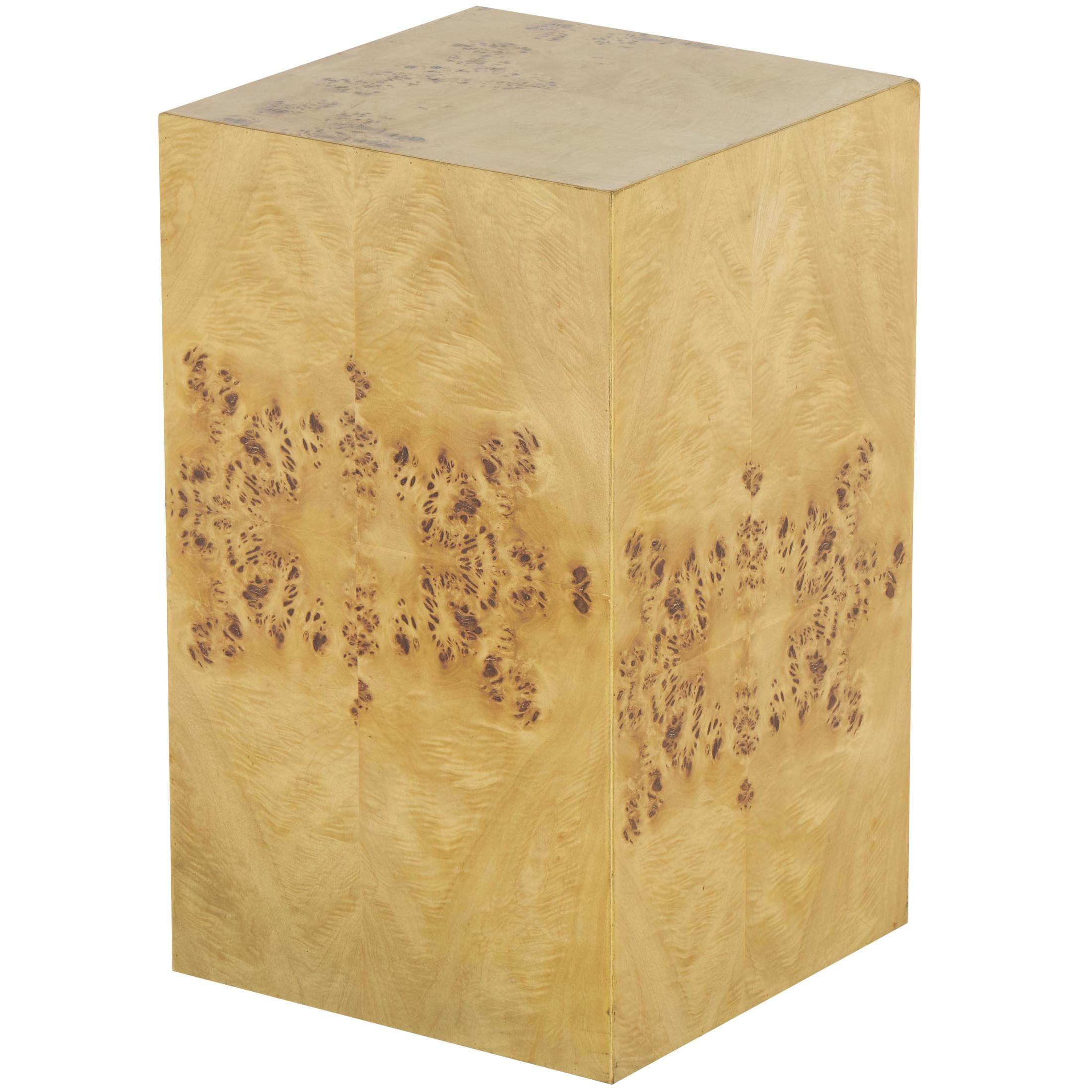 DecMode Brown Wood Square Cube Accent Table - 12L x 12W x 19.85H ...