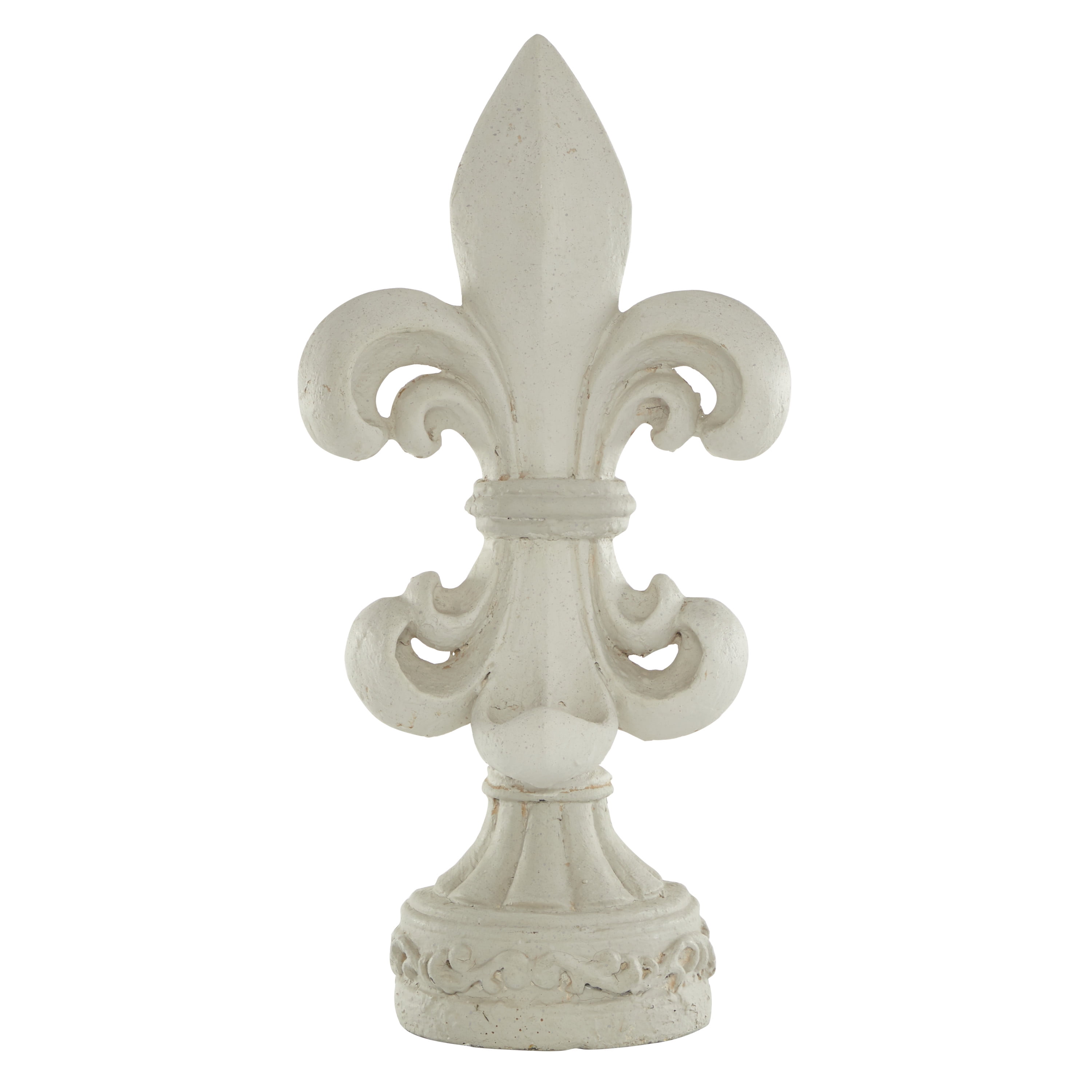 DecMode 13"W, 27"H Fiberglass Farmhouse Finial Sculpture, White ...