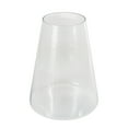DecMode 13" Wide Cone Shaped Glass Vase - Walmart.com