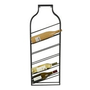 The Novogratz 15" x 13" Black Metal 6 Bottle Wine Rack, 1-Piece ...