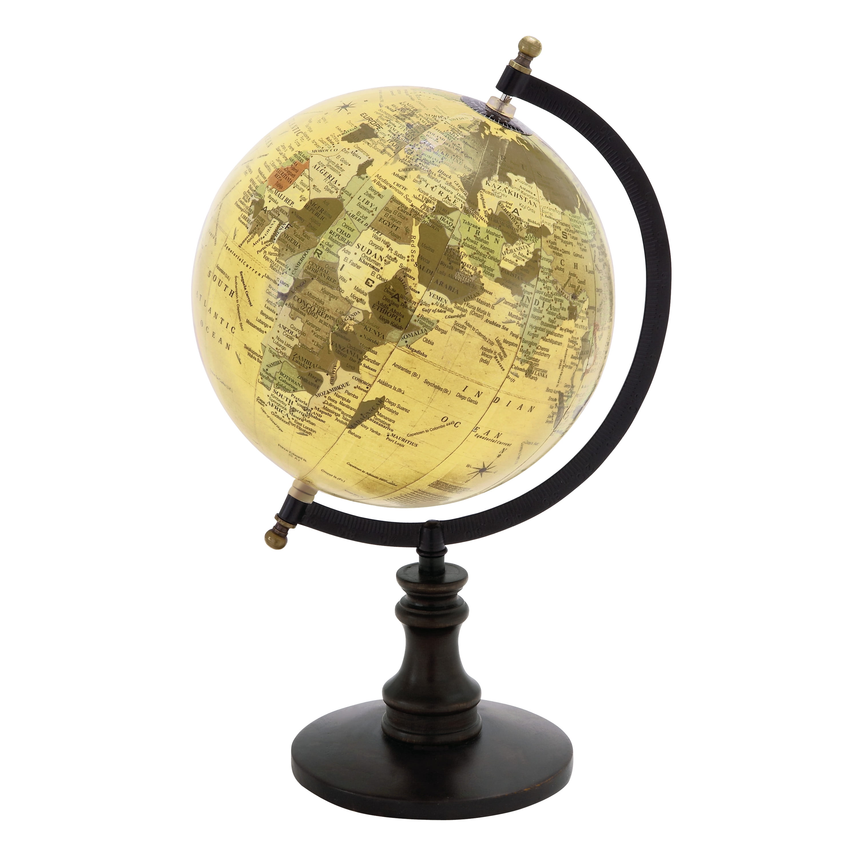 DecMode 14" Wood Globe Stand - Walmart.com