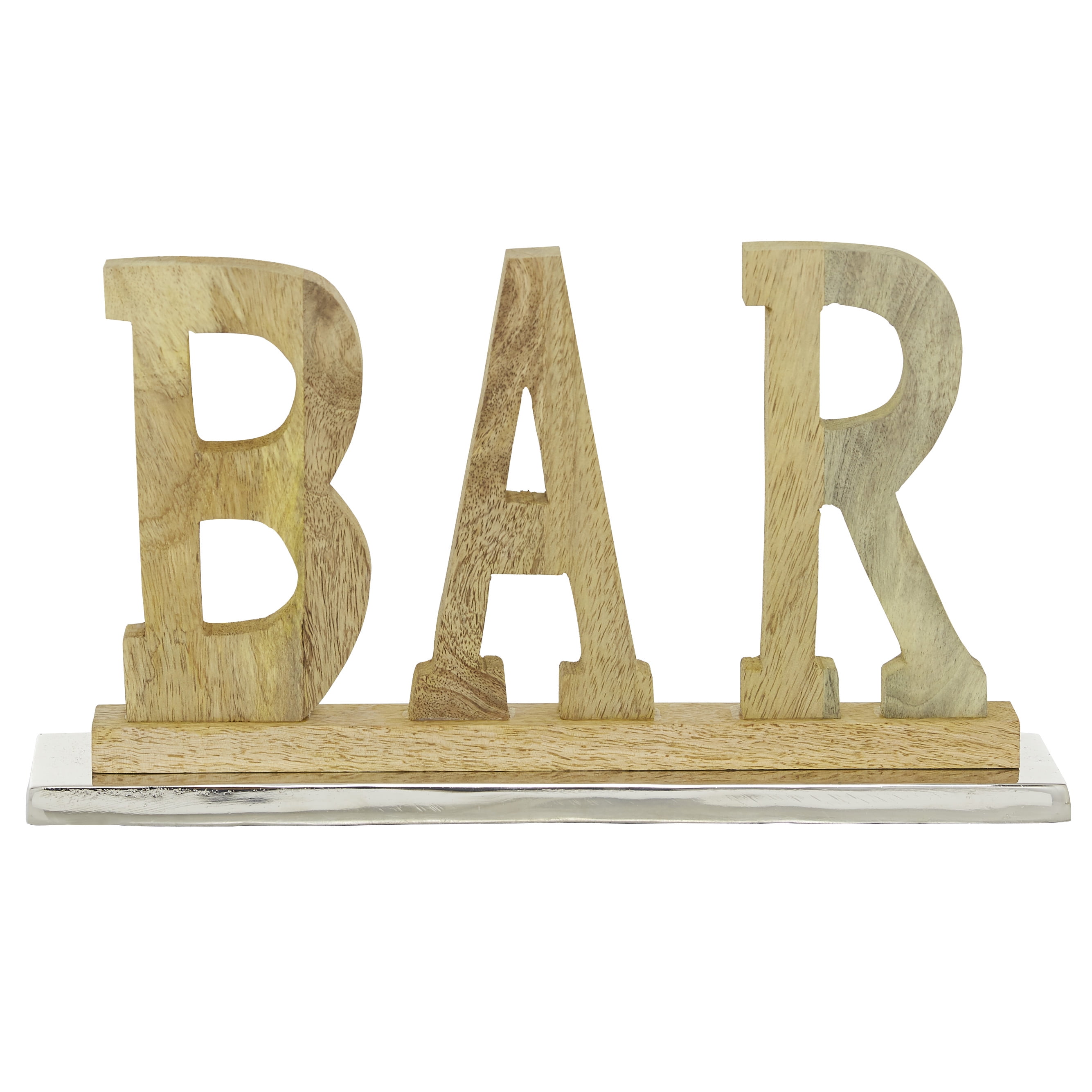 DecMode 14" x 8" Brown Wood Natural Decorative Sign, 1 - Piece ...
