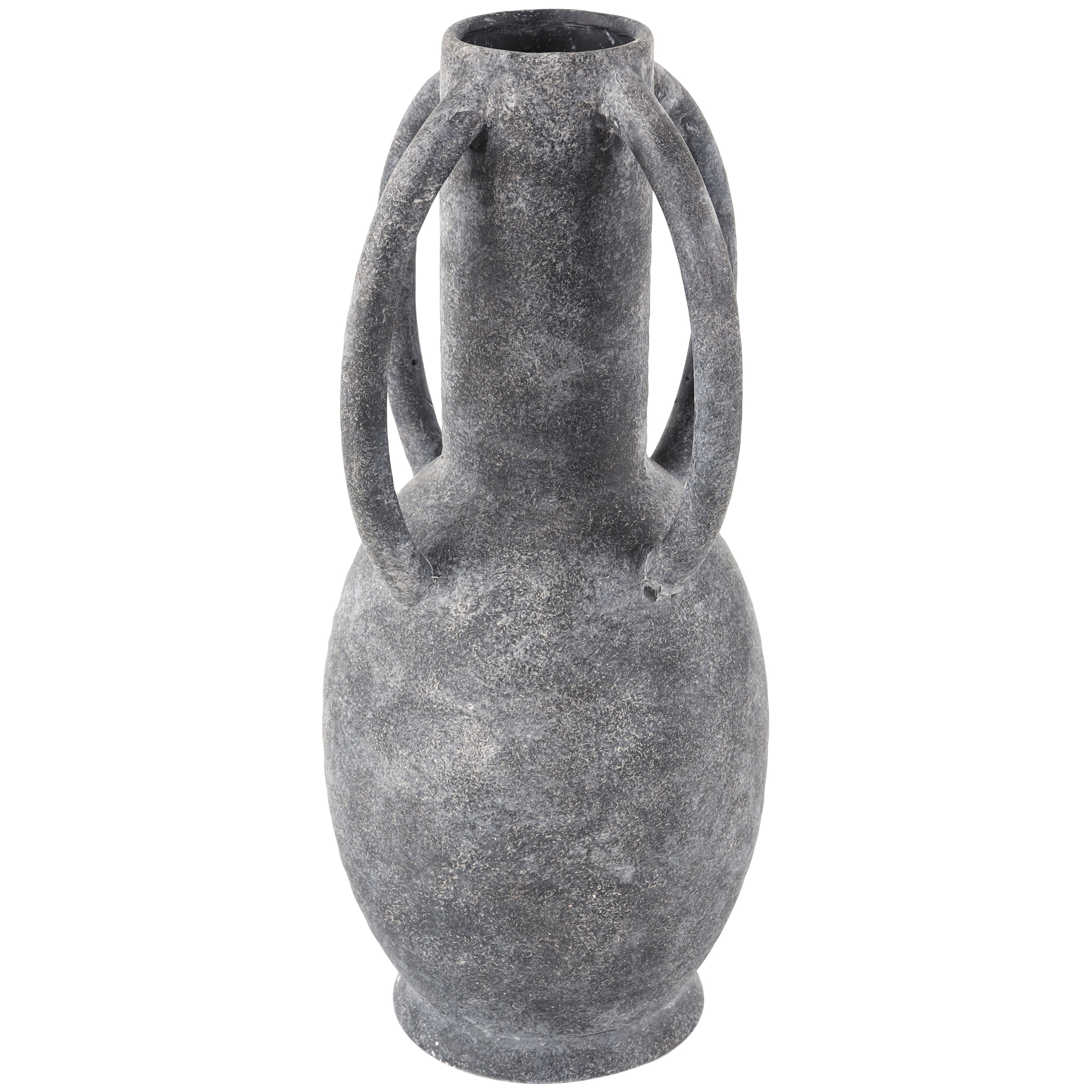 Free Shipping! DecMode 15 Inch Textured Whitewashed Gray Ceramic Vase ...