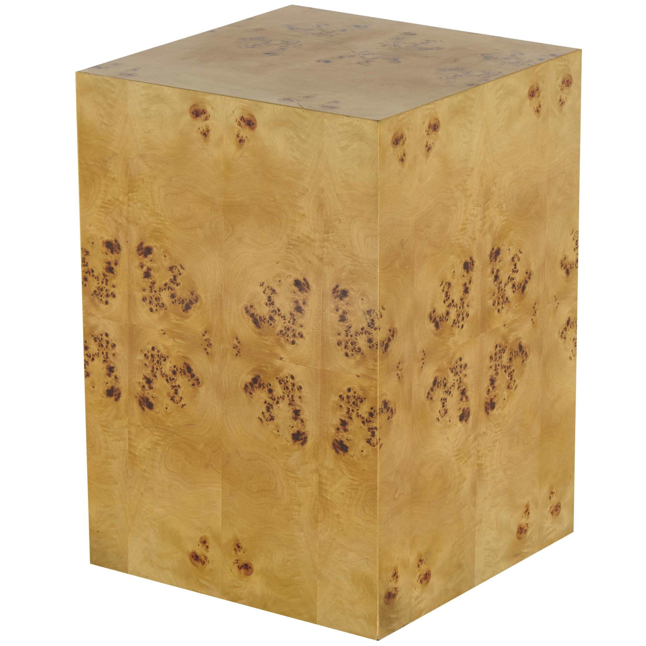 DecMode Brown Wood Square Cube Accent Table - Walmart.com