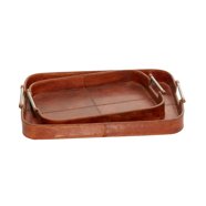 3R Studios Round Braided Bankuan Tray with Handles - Walmart.com