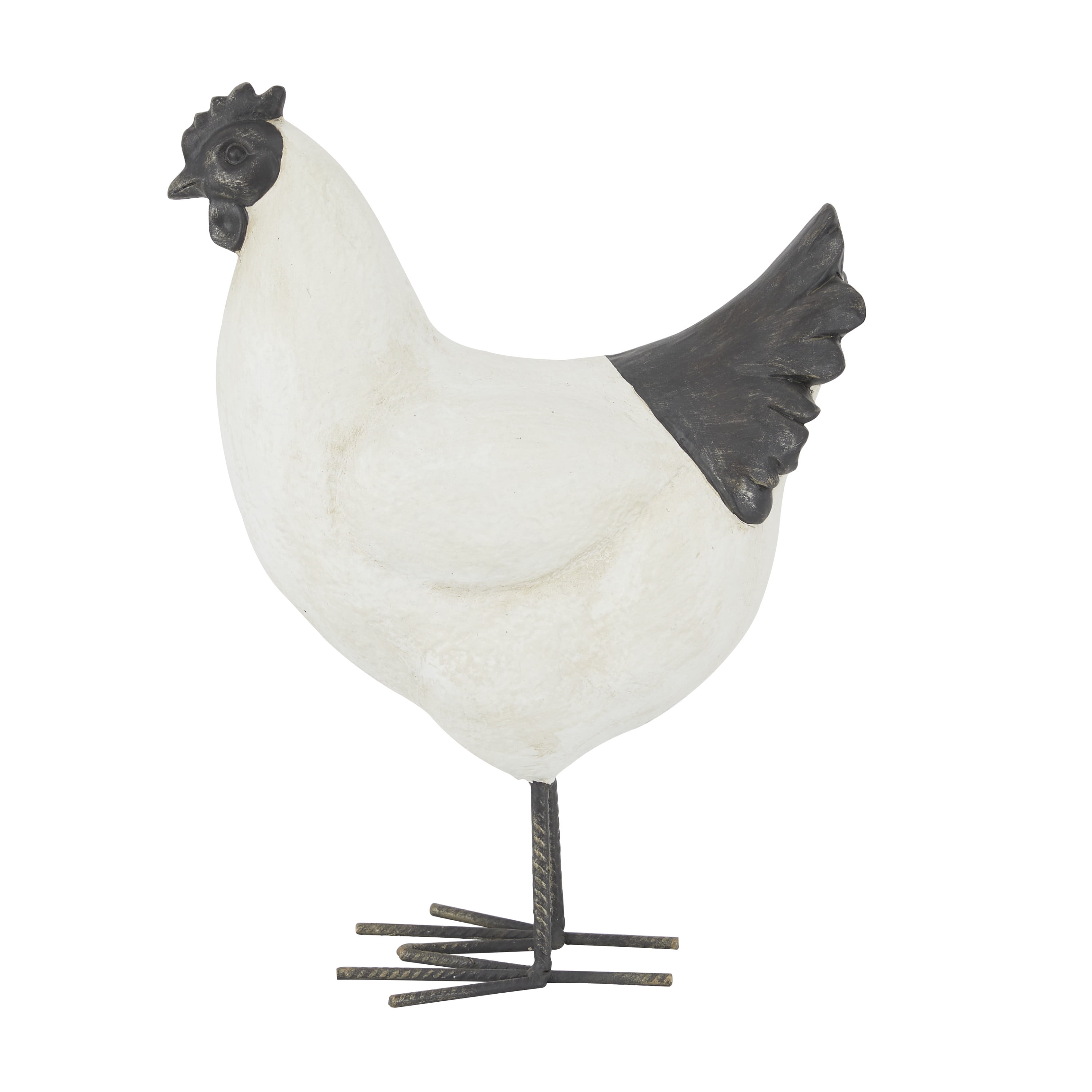 DecMode 17" Indoor Outdoor Chicken Garden Sculpture - Walmart.com